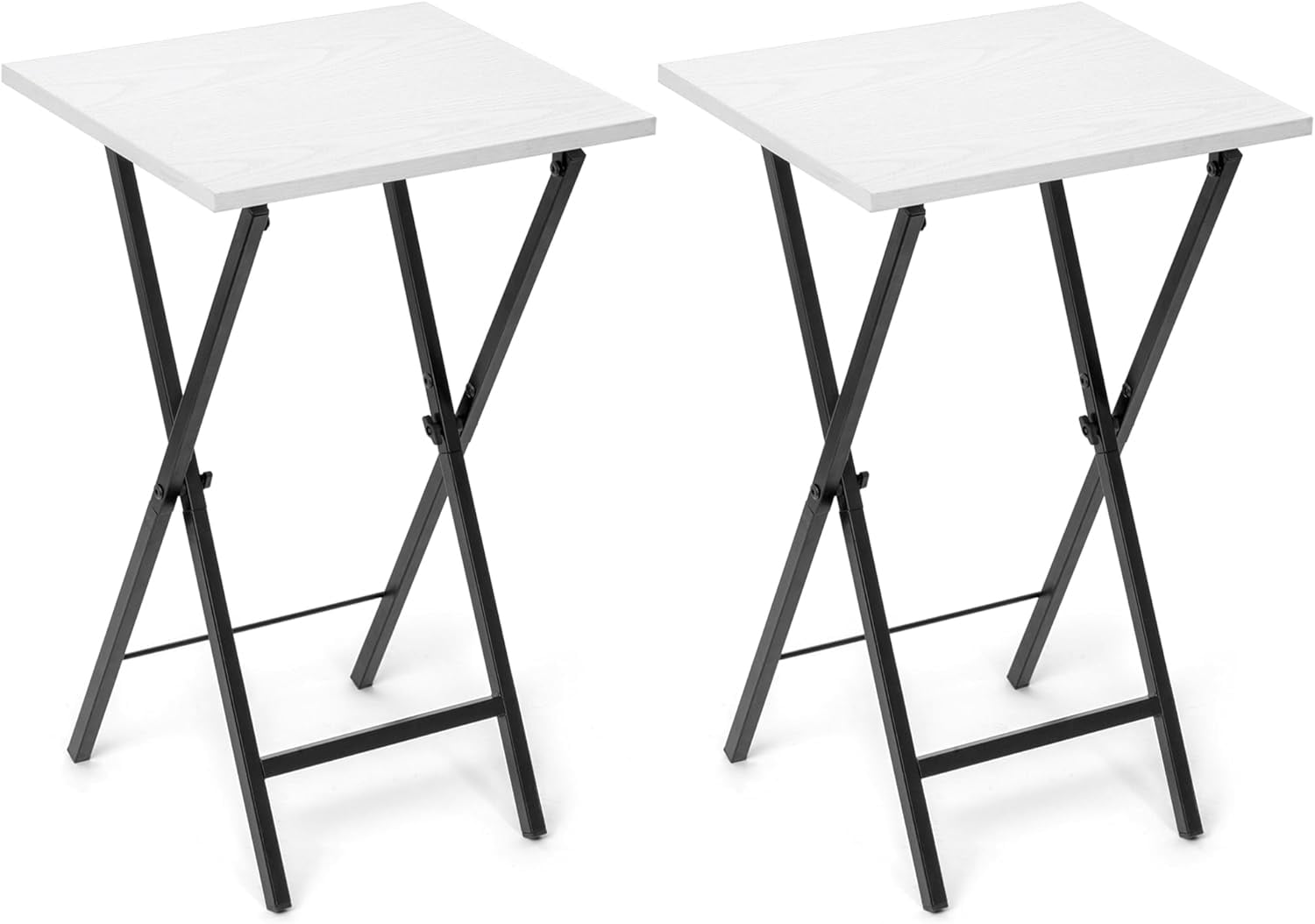 TV Tray Table Set of 2, TV Dinner Tray, Folding Table, Foldable TV ...