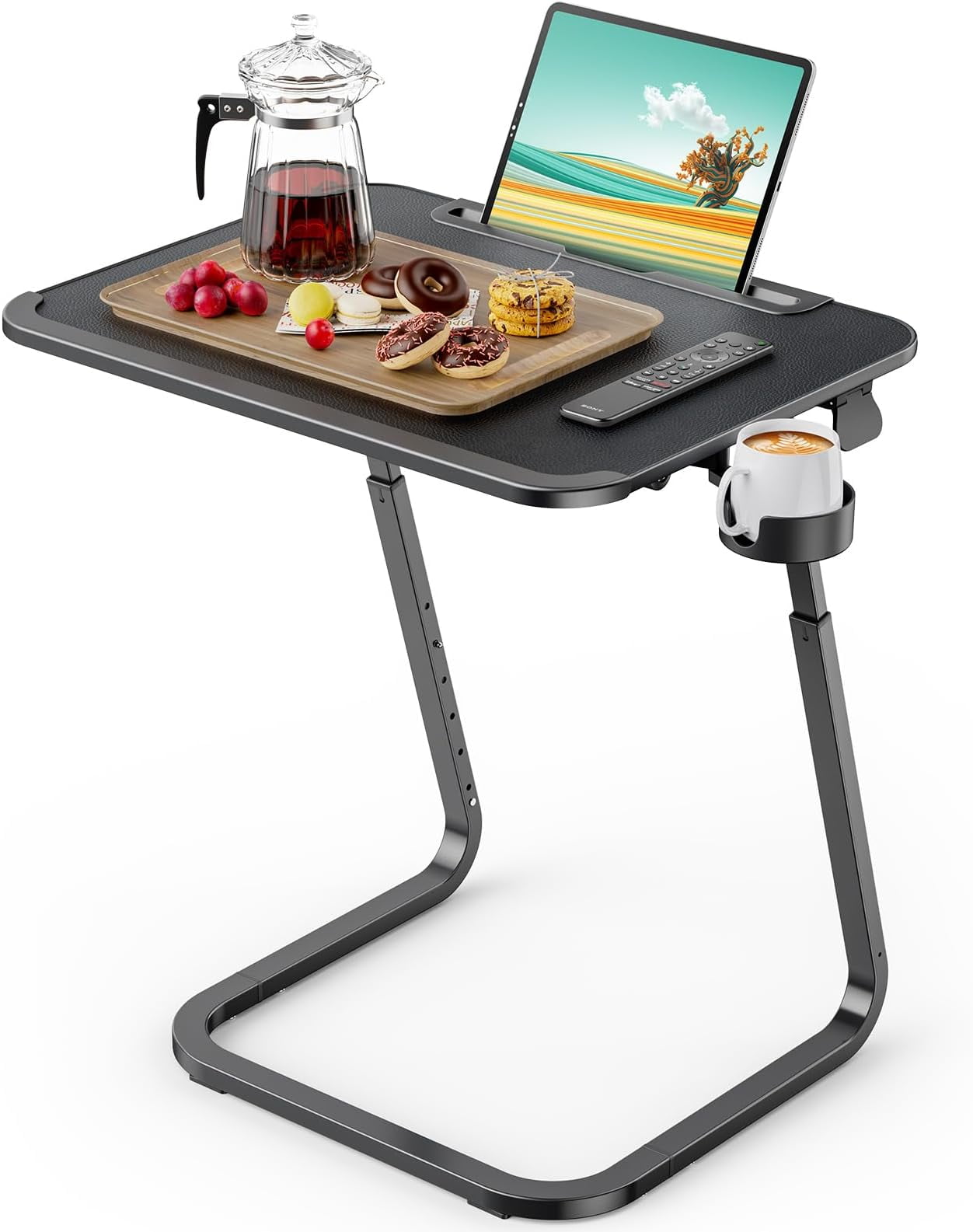 TV Tray Table - TV Trays, Upgraded Dinner Trays for Eating Couch, Tilt ...