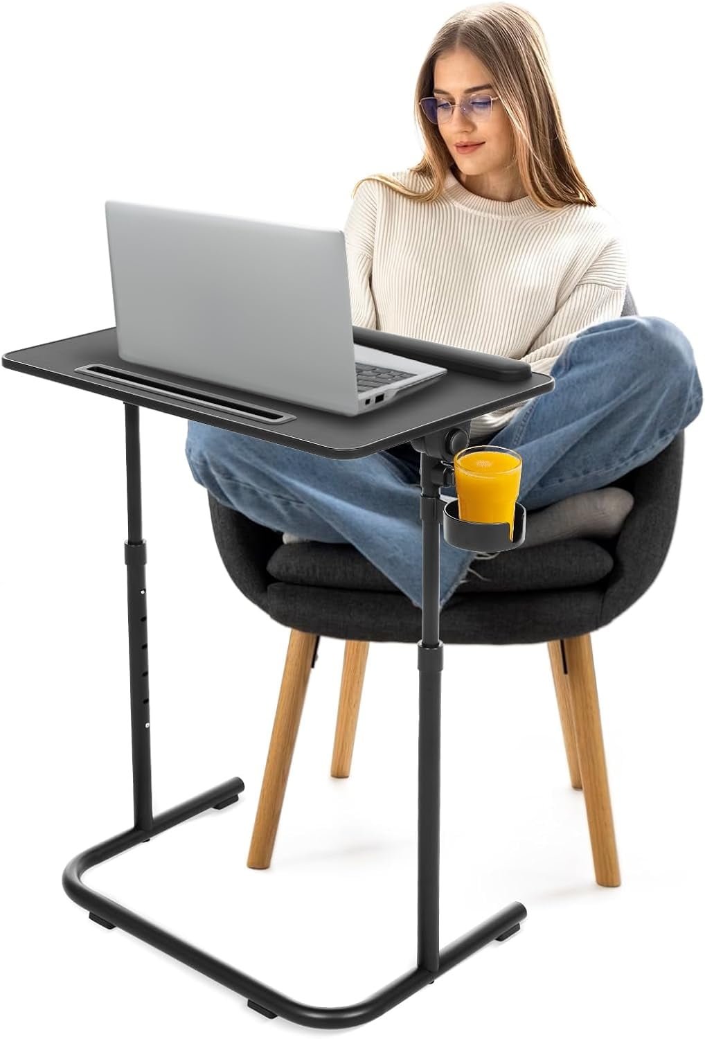TV Tray Table - Upgraded TV Dinner Tray on Bed & Sofa, Stable Table ...