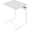 EasyComforts Foldable Plastic Tray Table - Adjustable, Ideal for Dinner ...