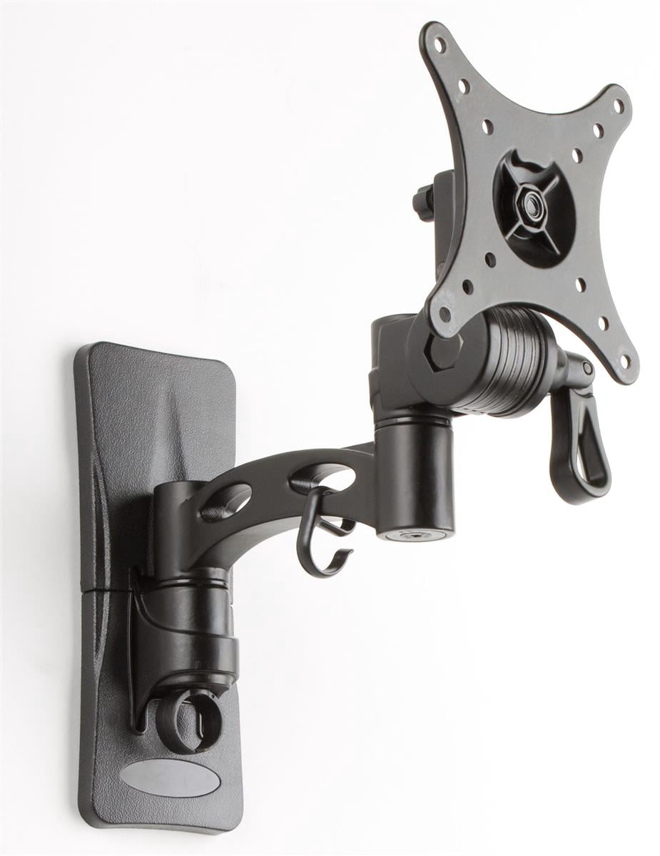 TV Wall Mount Bracket, Black Metal LCD Monitor Rack for 10” – 32 ...