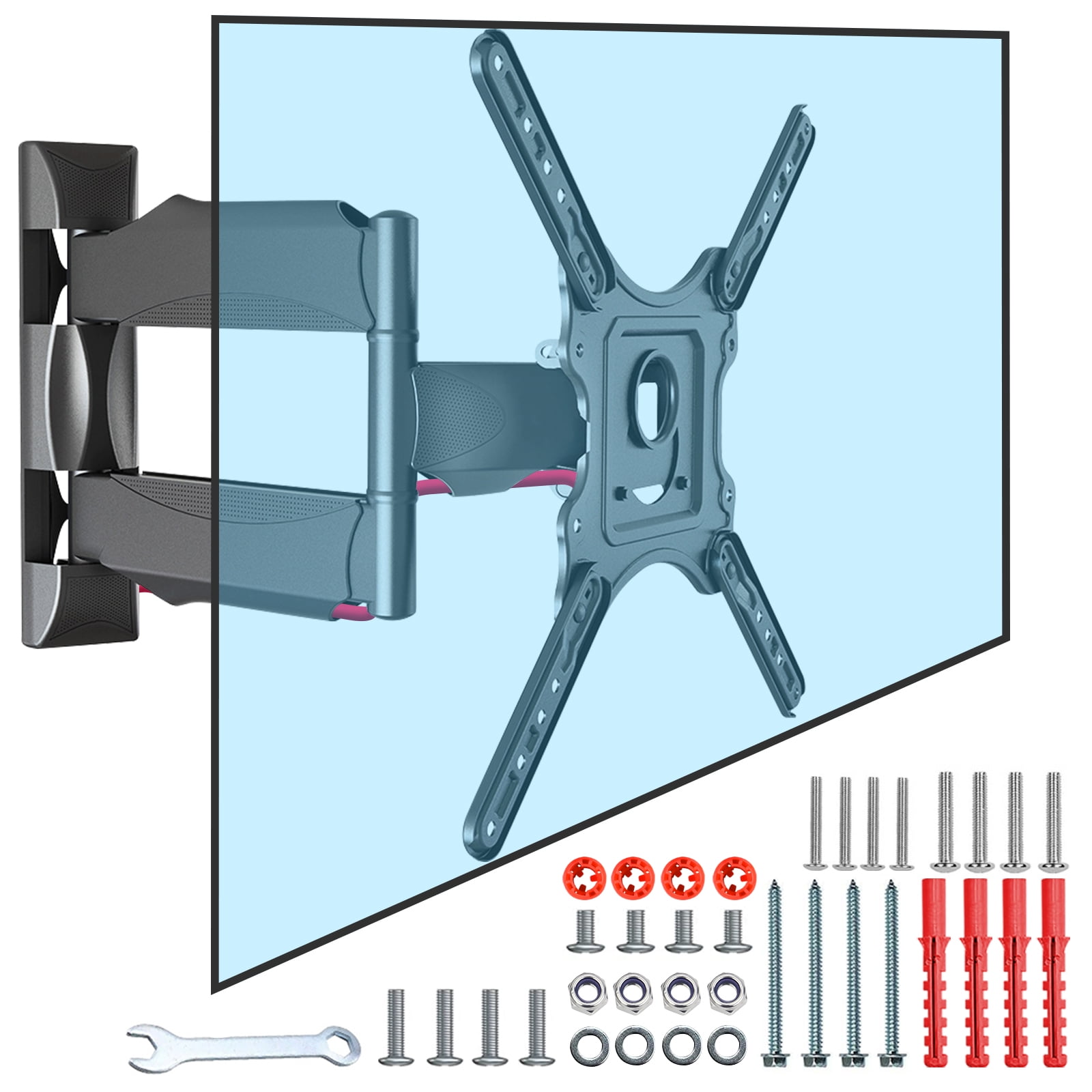 TV Wall Mount Monitor Mount Bracket with Adjustable Tilt Swivel for ...