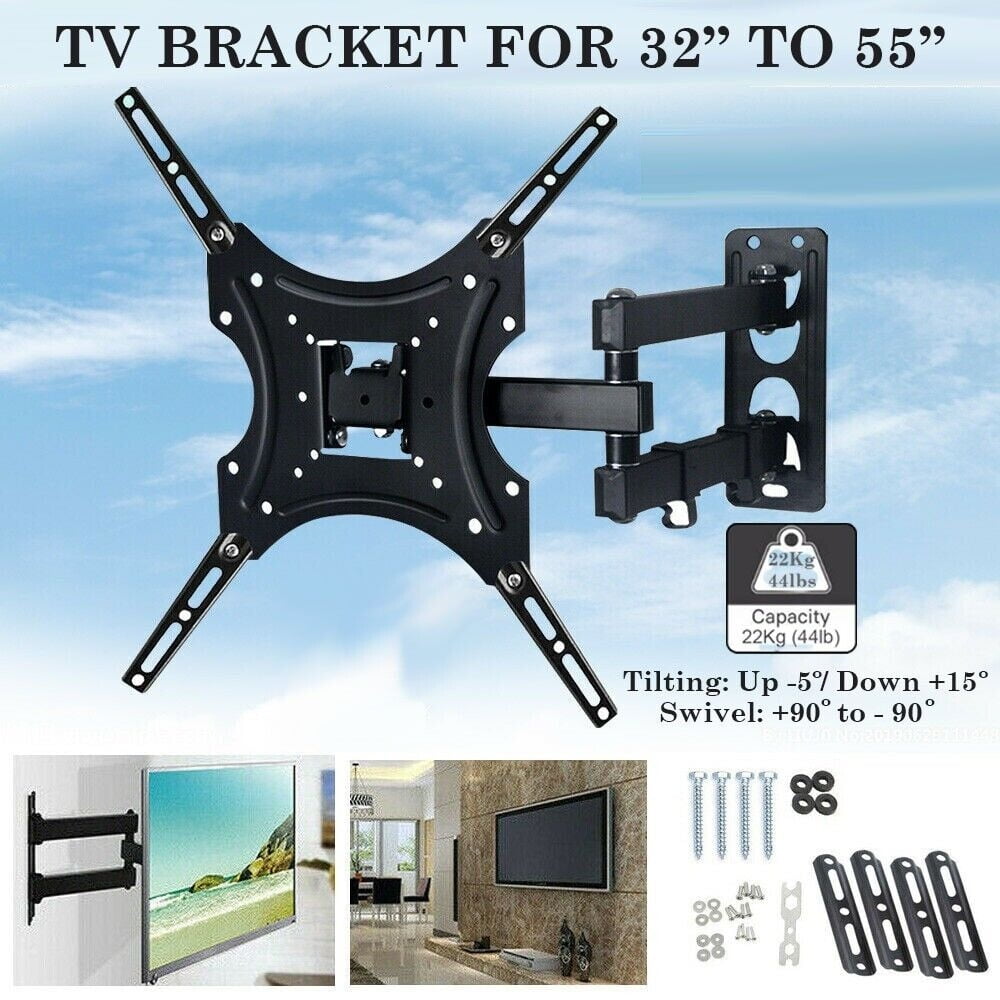 TV Wall Mounts TV Bracket for Most 32-55 Inches TVs, Full Motion TV ...