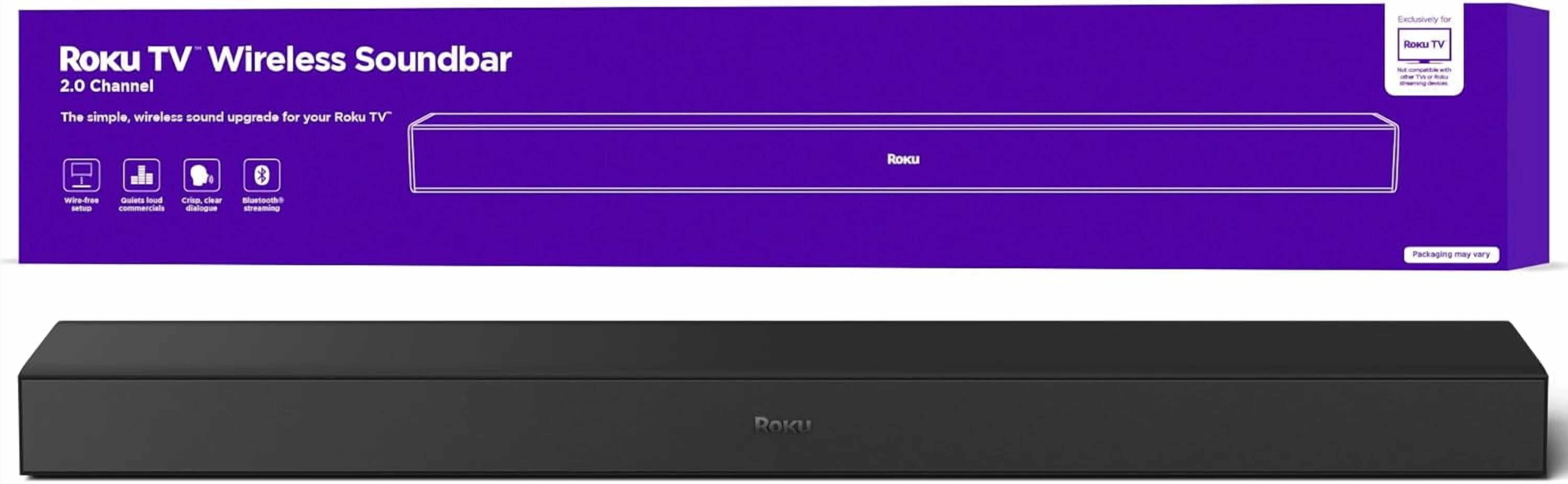 TV Wireless Soundbar, Soundbar Exclusively for TV with Enhanced Stereo ...