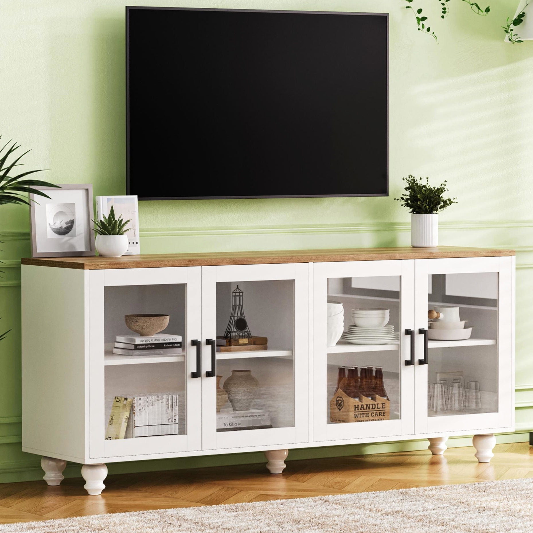 TV and Display Cabinet | Elegant Design with Retro Elements | Particle ...
