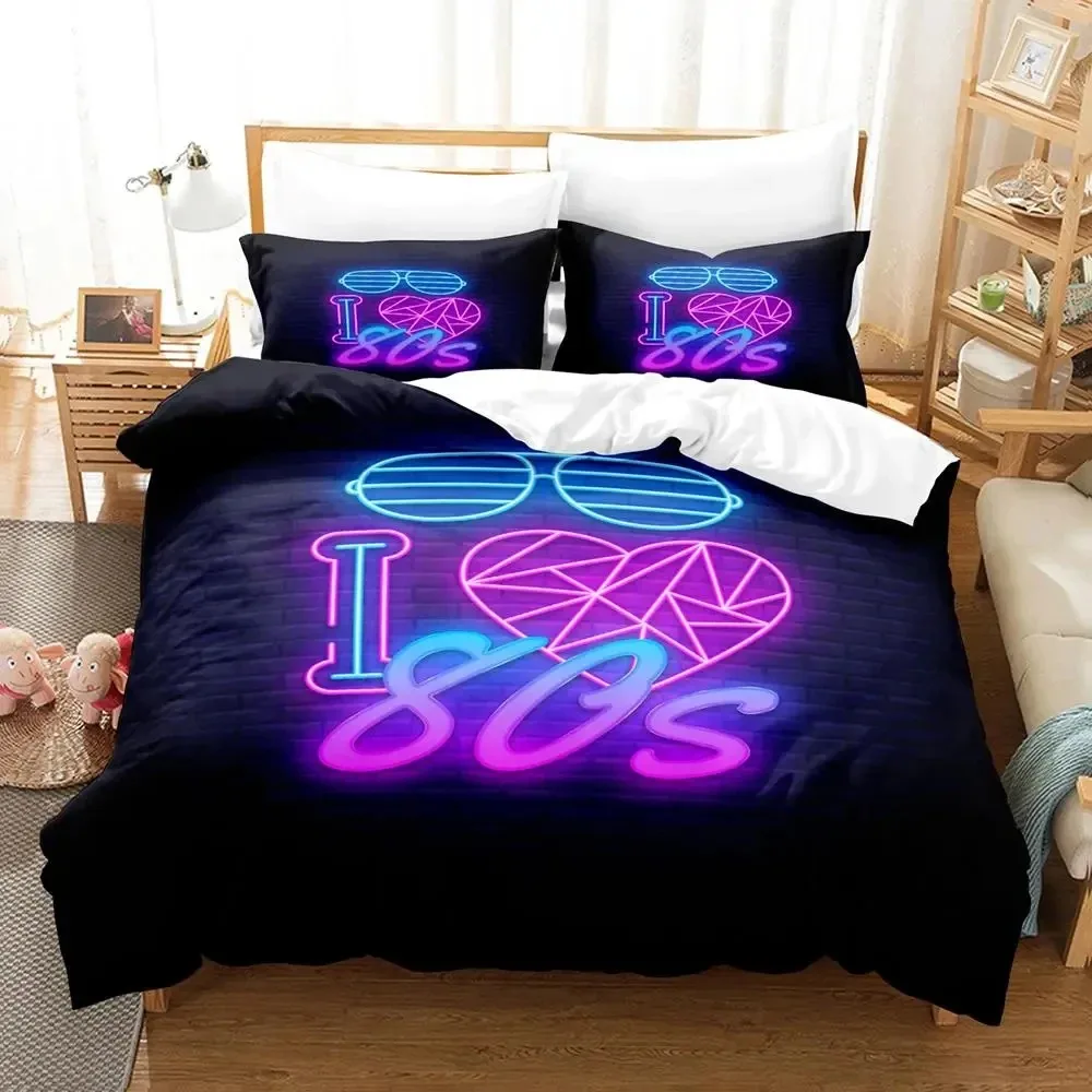 TV series I Love The 80s Logo Bedding Set Duvet Cover Bed Set Quilt ...