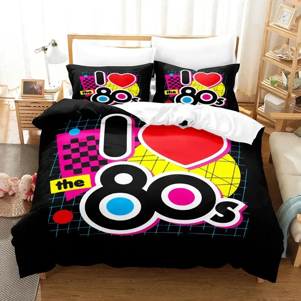 TV series I Love The 80s Logo Bedding Set Duvet Cover Bed Set Quilt ...