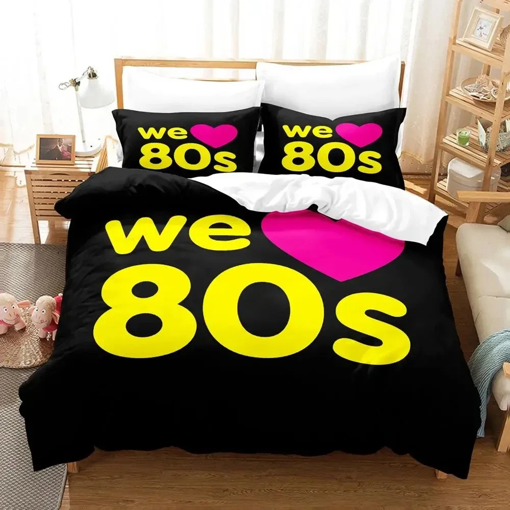 TV series I Love The 80s Logo Bedding Set Duvet Cover Bed Set Quilt ...