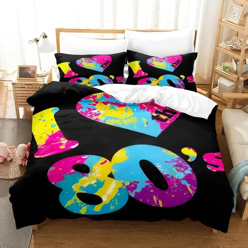 TV series I Love The 80s Logo Bedding Set Duvet Cover Bed Set Quilt ...