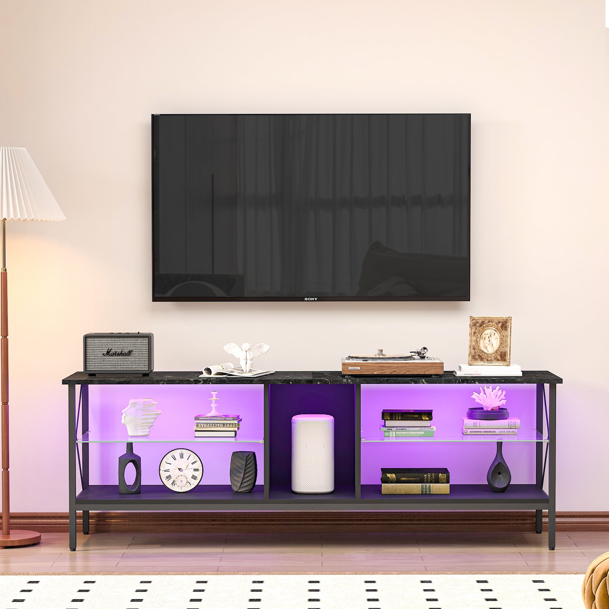 TV stand,Iron TV cabinet,entertainment center, TV set, media console ...