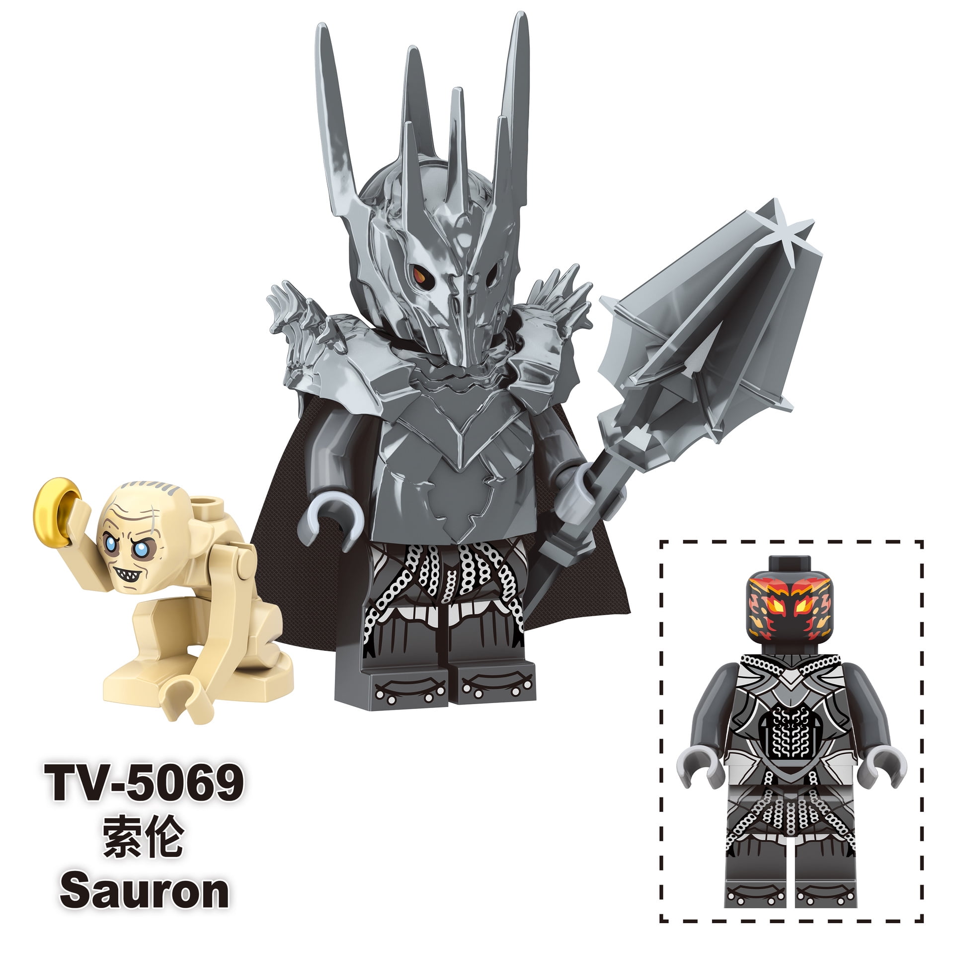 TV6409 Lord Rings Elves Orcs Army Dwarf Rohan Mini Action Toy Figures ...