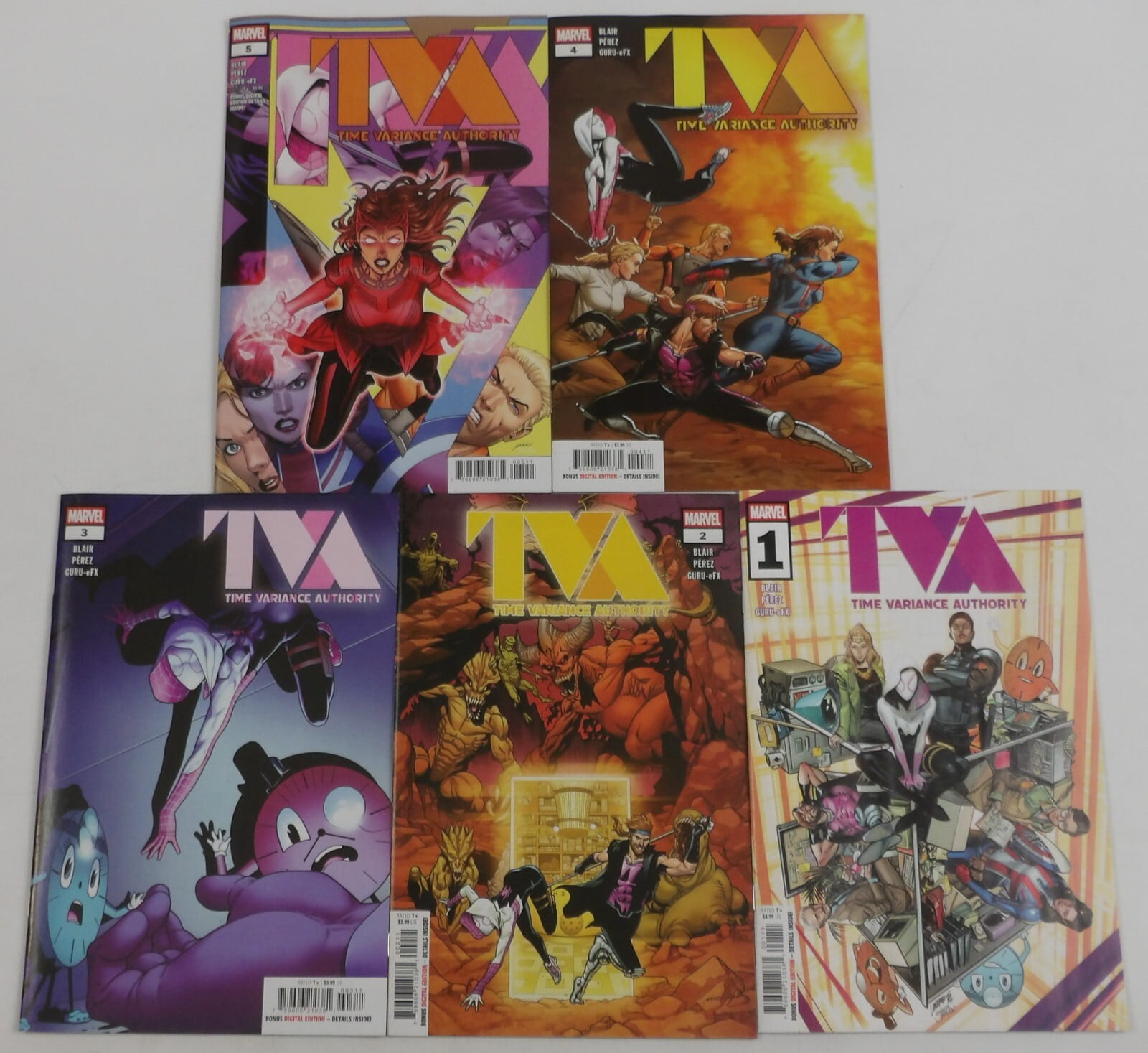 TVA: Time Variance Authority #1-5 VF/NM complete series Spider-Gwen ...