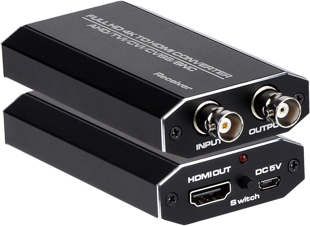 TVI/CVI/AHD to HDMI Converter, Full HD 4K 720P/ 1080P/ 3MP/ 4MP/ 5MP ...