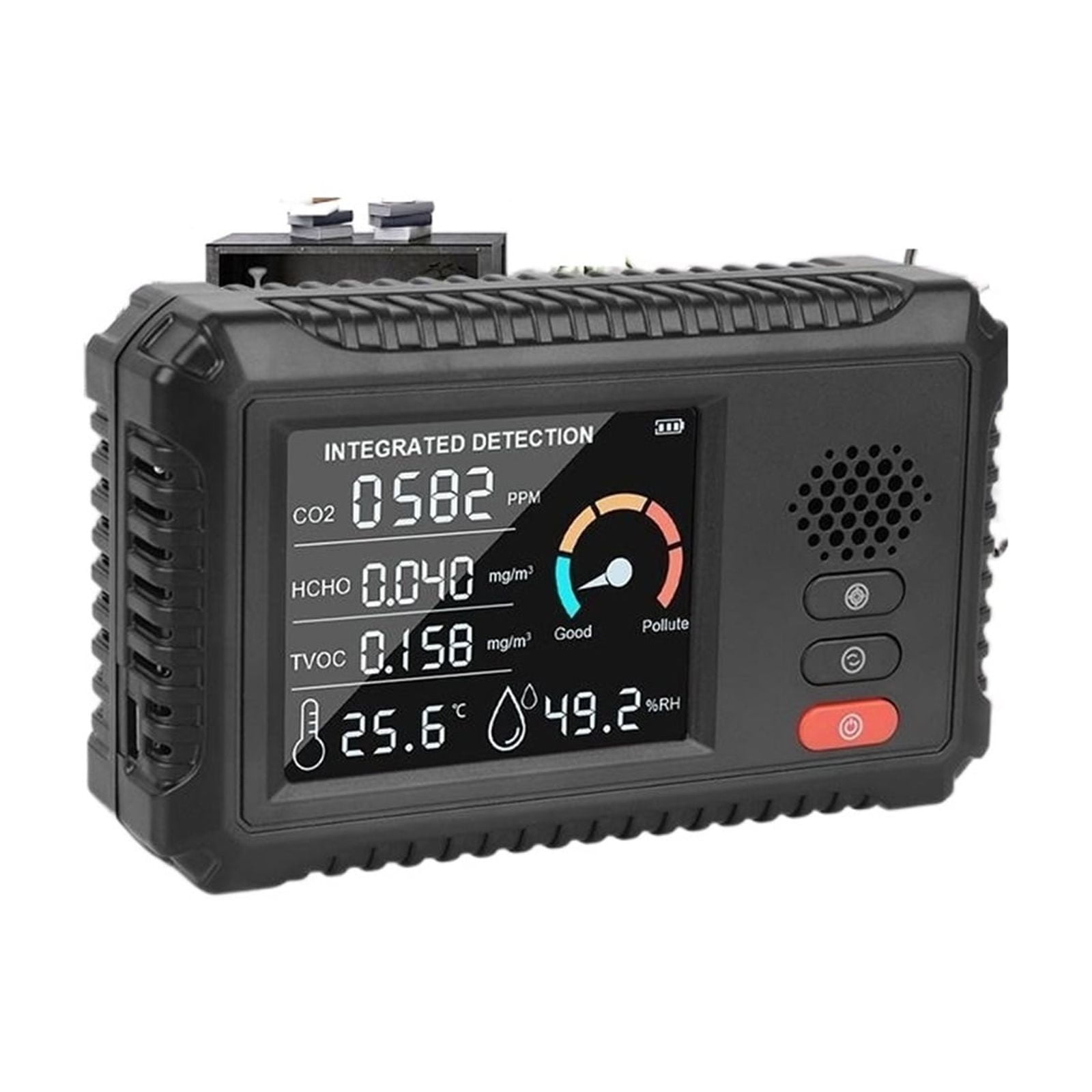 TVOC HCHO CO2 Gas Detector Carbon Dioxide Sensor Air Tester Air Quality ...