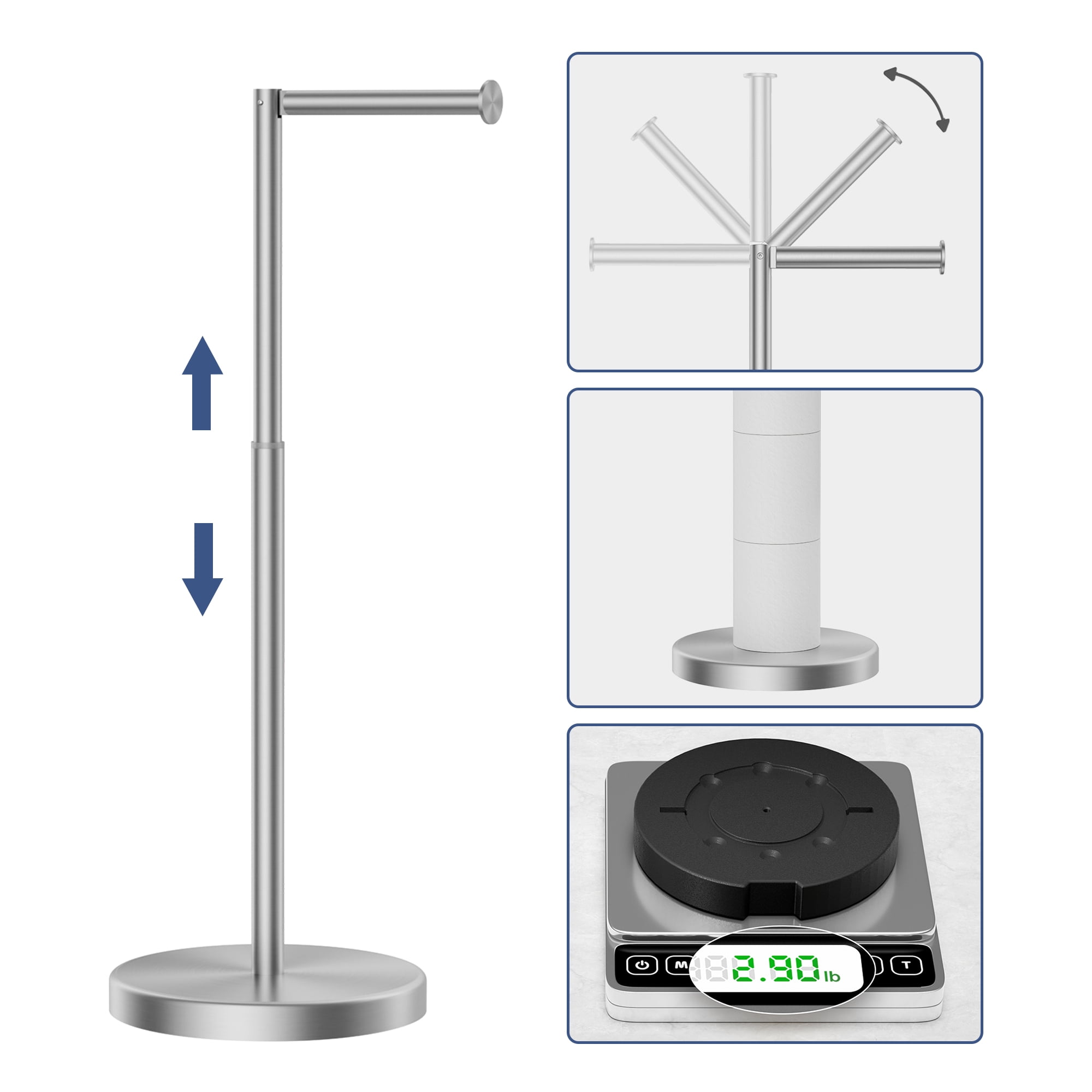 Weighted Toilet Paper Stand