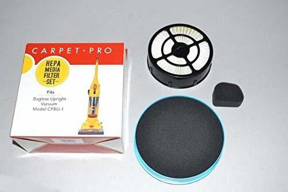TVP Compatible with Carpet Pro CPBU-1 Vacuum Cleaner Hepa and Secondary ...