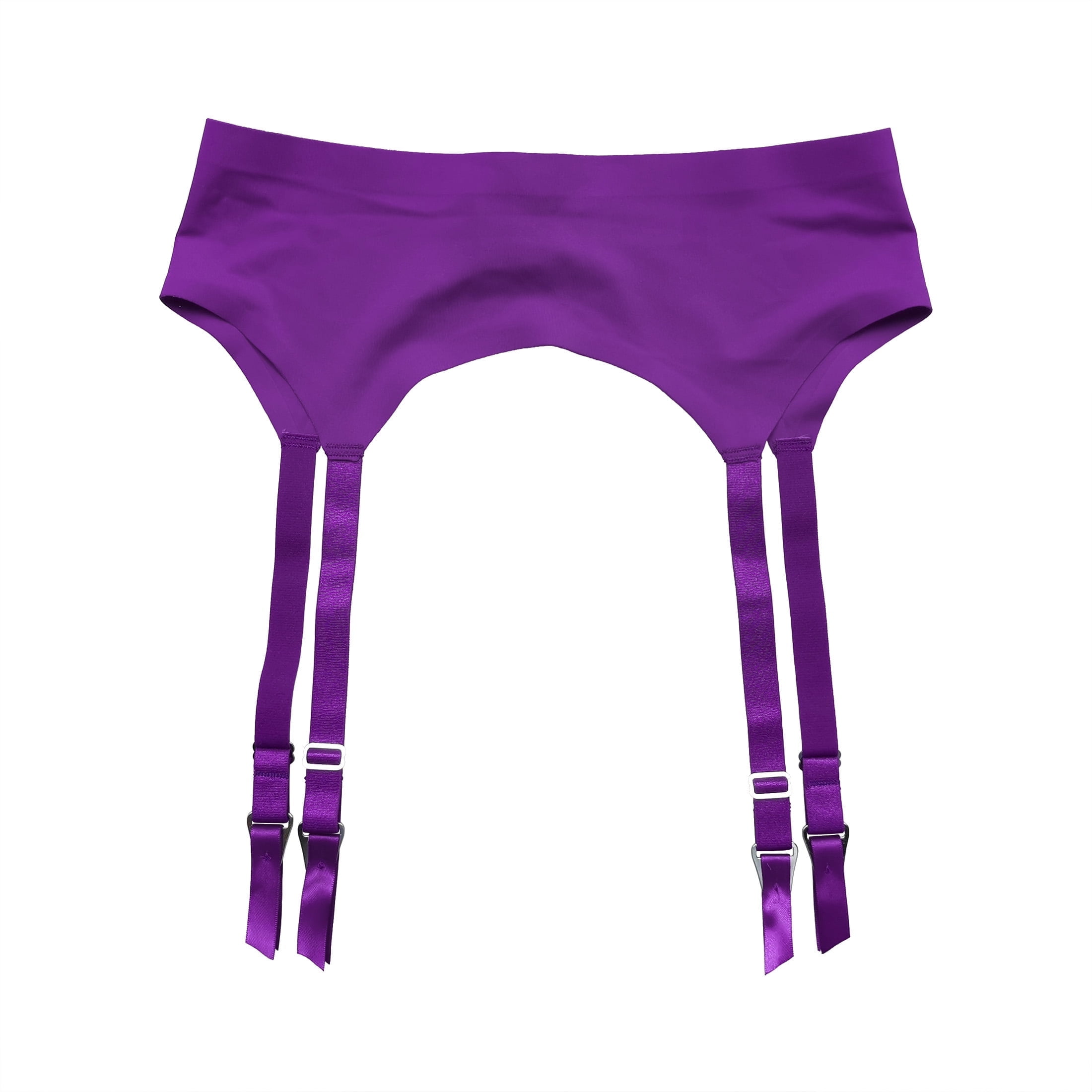 TVRtyle Women's Purple Seamless Plus Size 4 Wide Straps Metal Buckles ...