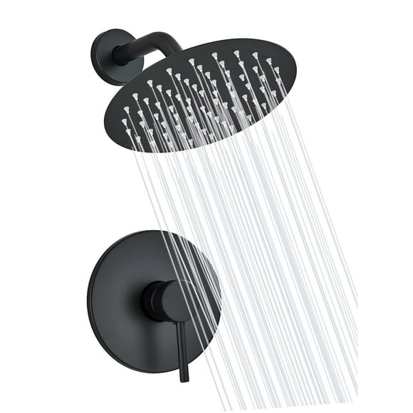 Matte Black Rain Shower Head