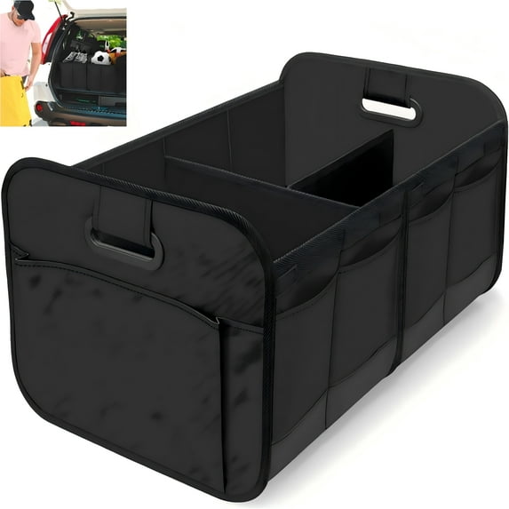 TVTUTPWY 35L Car Trunk Storage Organizer, Foldable Removable Multi ...