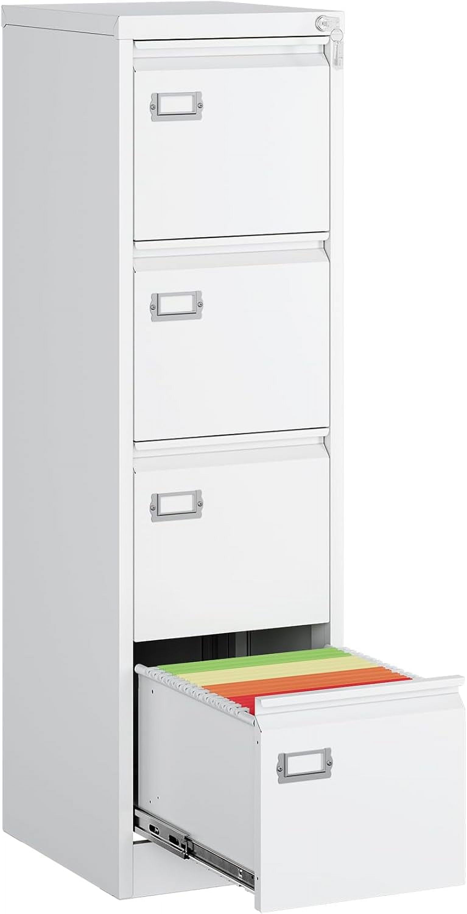 TVUIYBNUON 4 Drawer Filing Cabinets with Lock Metal File Cabinet with 4 ...