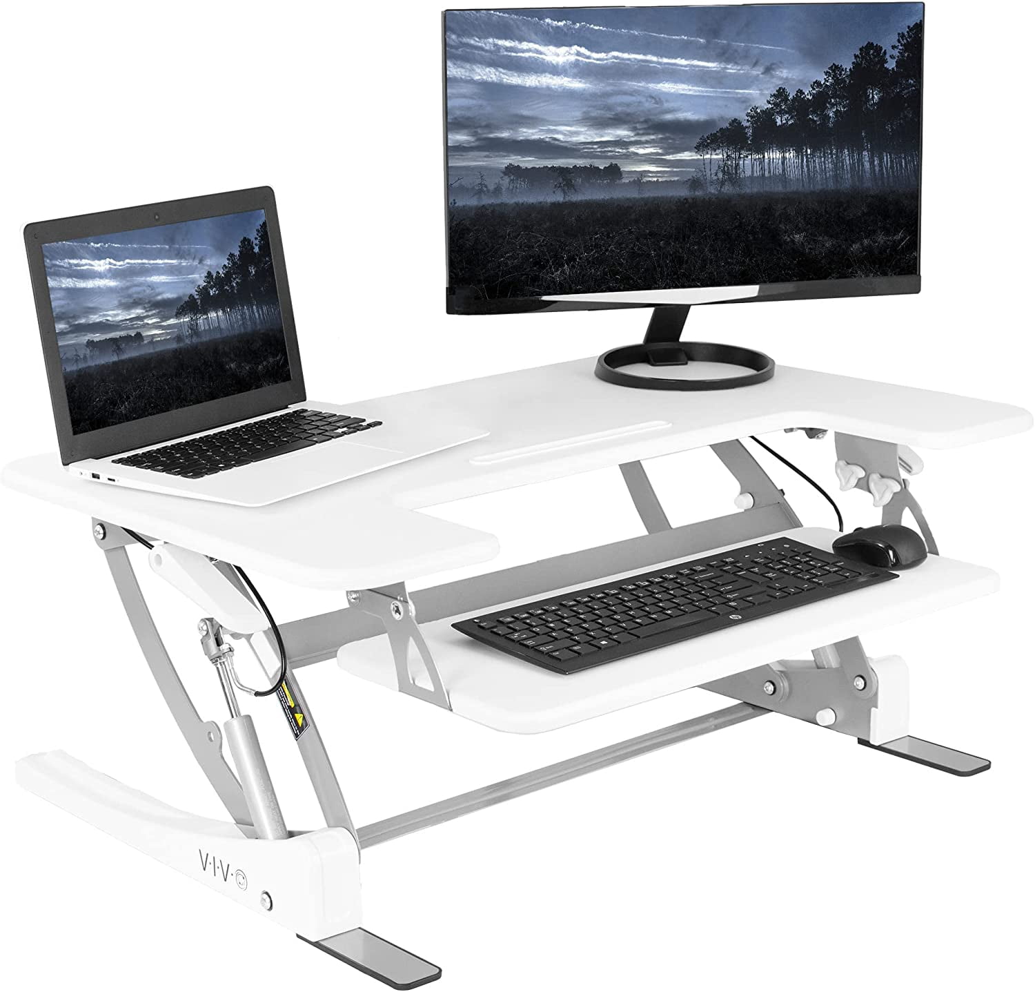 TVUIYBNUON 42 inch Height Adjustable Stand Up Converter V Series Quick ...