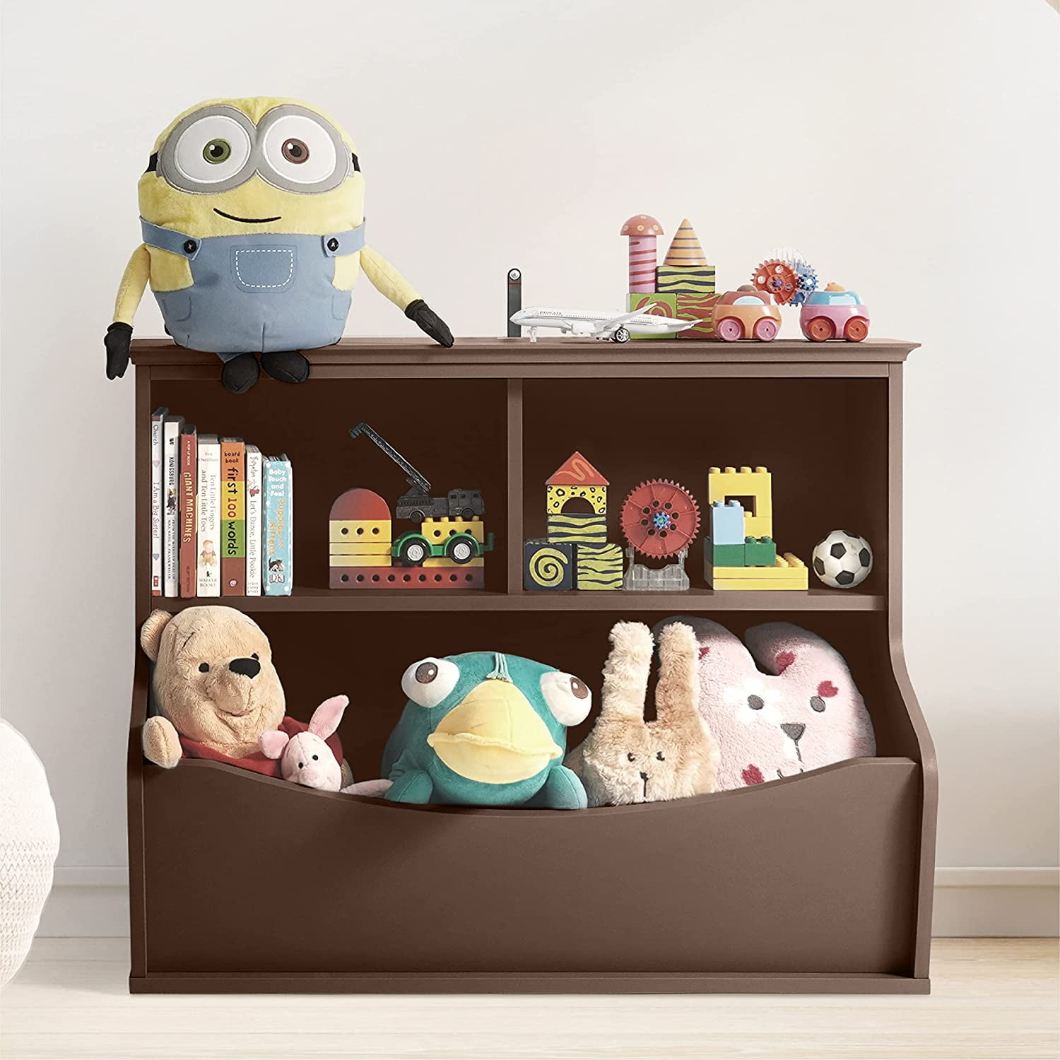 TVUIYBNUON Kids' Multifunctional Book and Toy Storage Cubby - Open ...