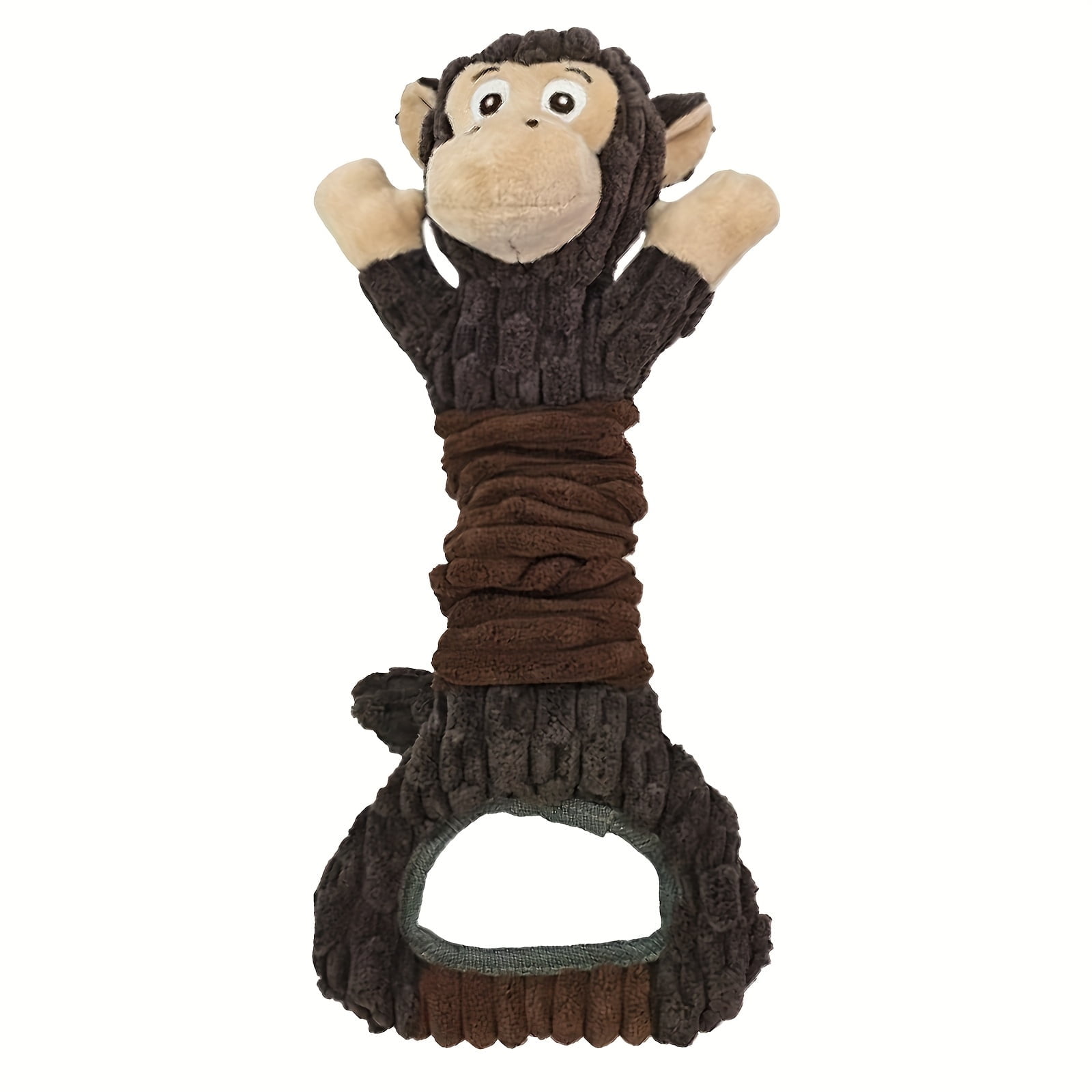 TVYTYAT Indestructible Monkey Tug Dog Toy - Durable Rope & Plush Chew ...