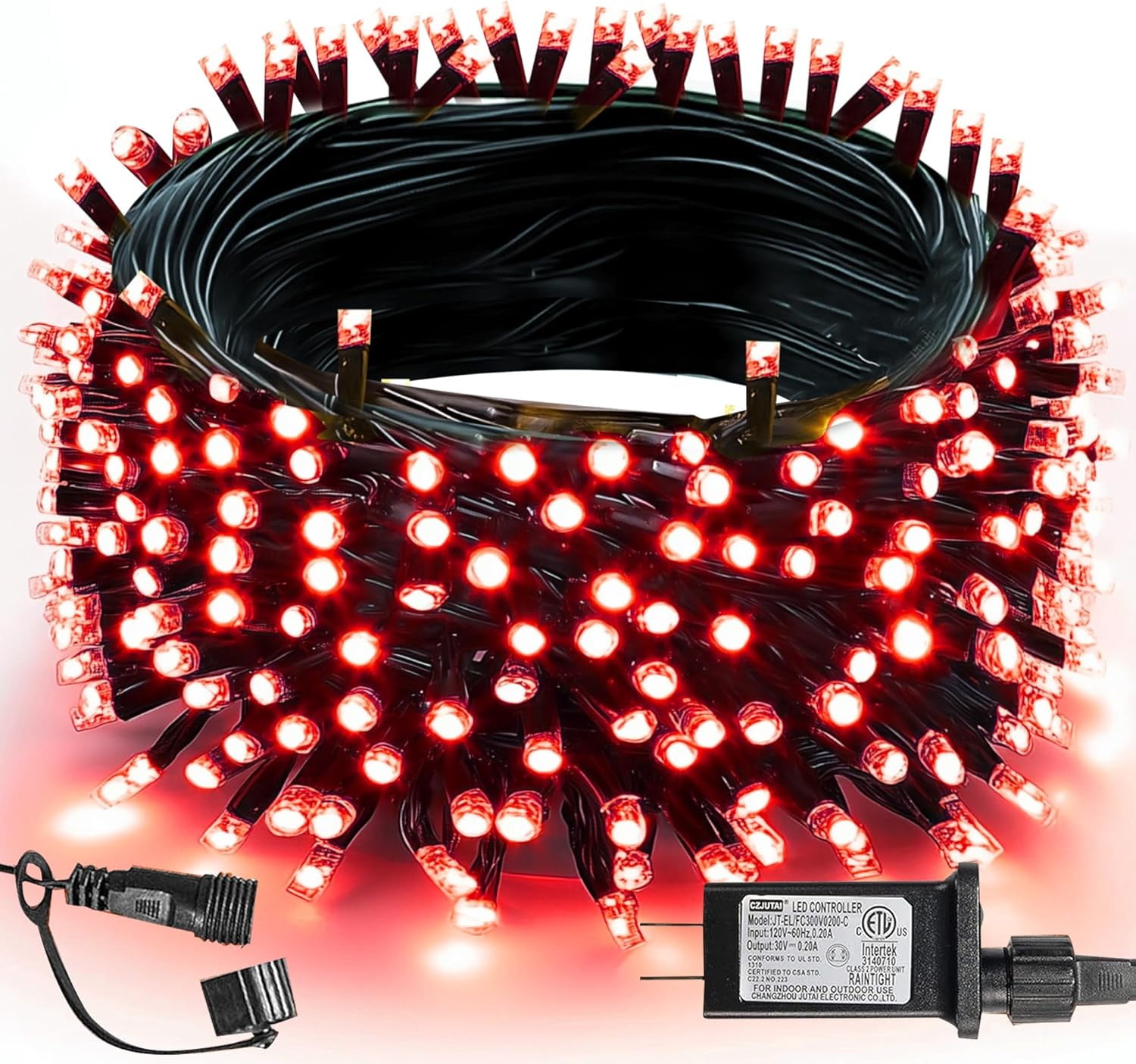 TW SHINE Christmas Lights, 200 LED 66FT Outdoor Christmas Lights Plug ...