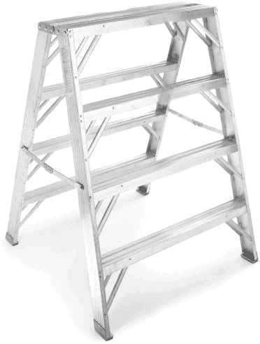 TW374-30 300-Pound Duty Rating Aluminum Twin Stepladder and Portable ...