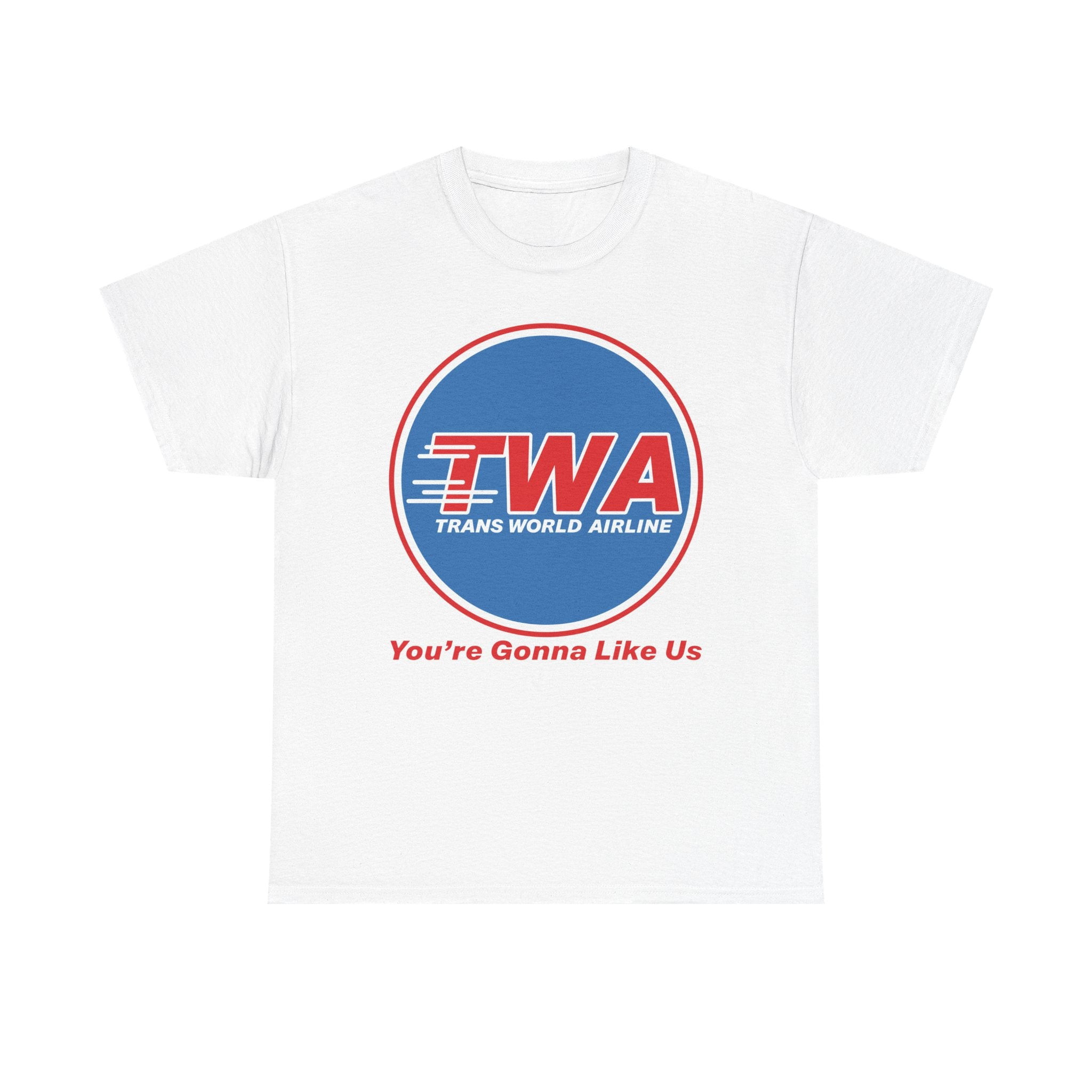 TWA Trans World Airline Classic Globe Logo Gonna Like Us T-shirt (White ...