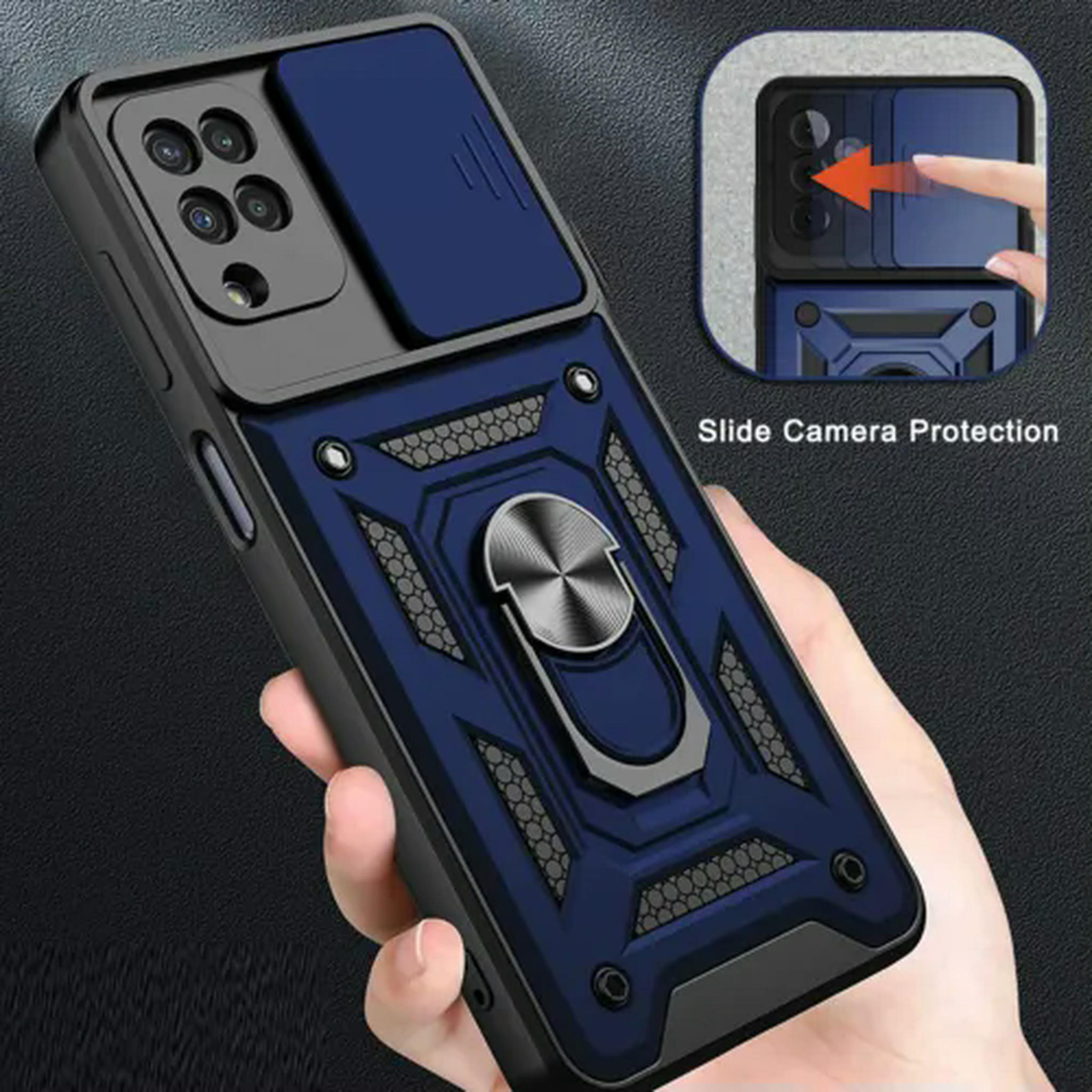 TWARI For Cricket/Metro Samsung Galaxy A13 5G Case Slide Camera Ring ...