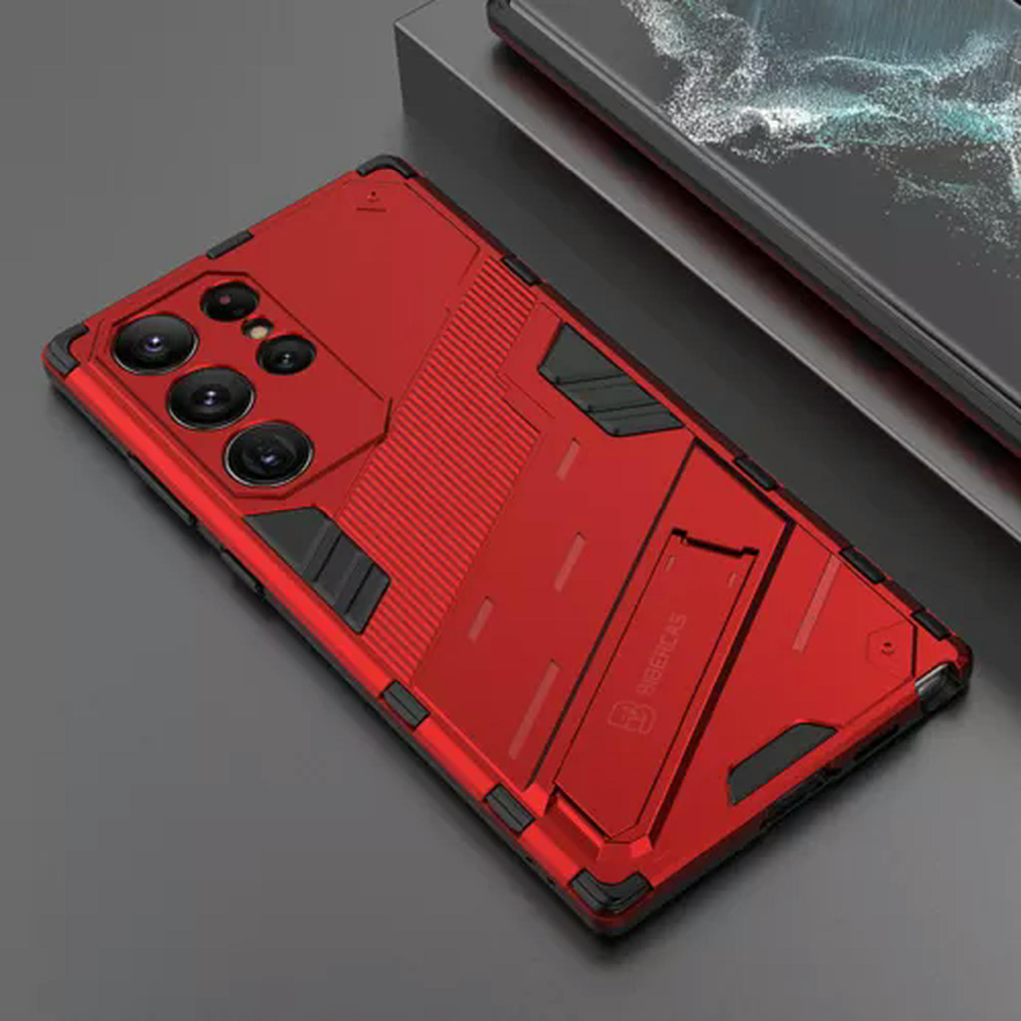 TWARI For Samsung Galaxy S24 S23 Ultra/S23 FE/S22 Rugged Hidden Stand Shockproof Case-For ...