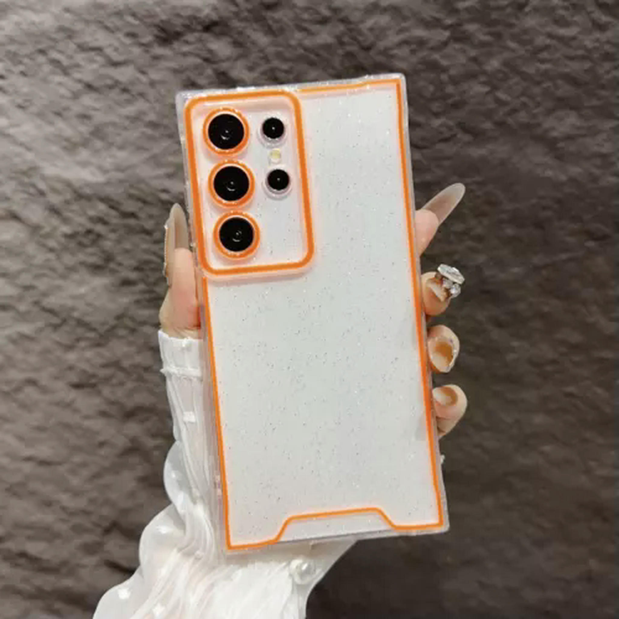 TWARI For Samsung Galaxy S24 Ultra S23 S22 S21 FE Light Clear Luminous Bling Slim Case-For ...