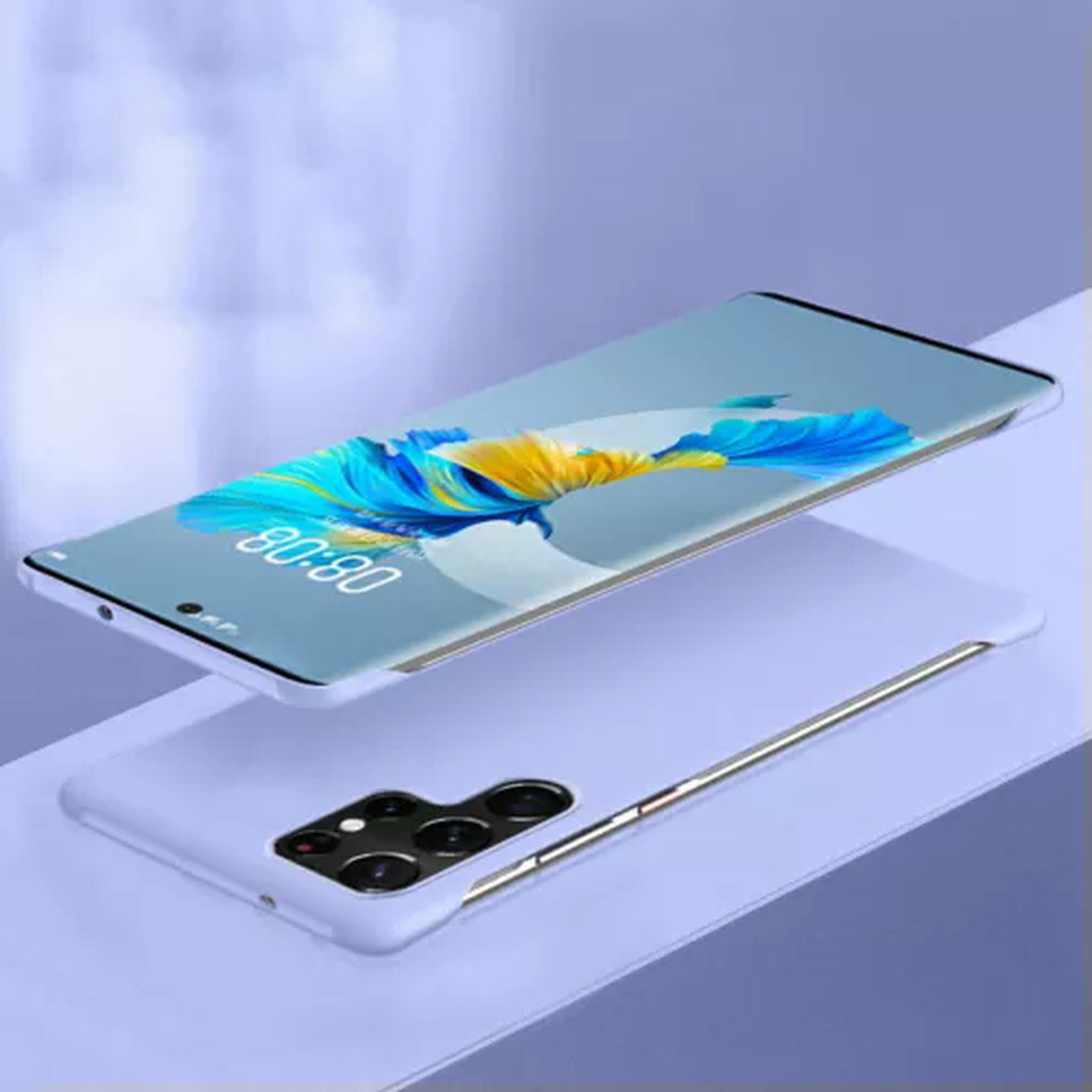 TWARI For Samsung S21 S22 S23 FE S24 Ultra Thin Frameless Hard Case Shockproof Cover-For Samsung ...