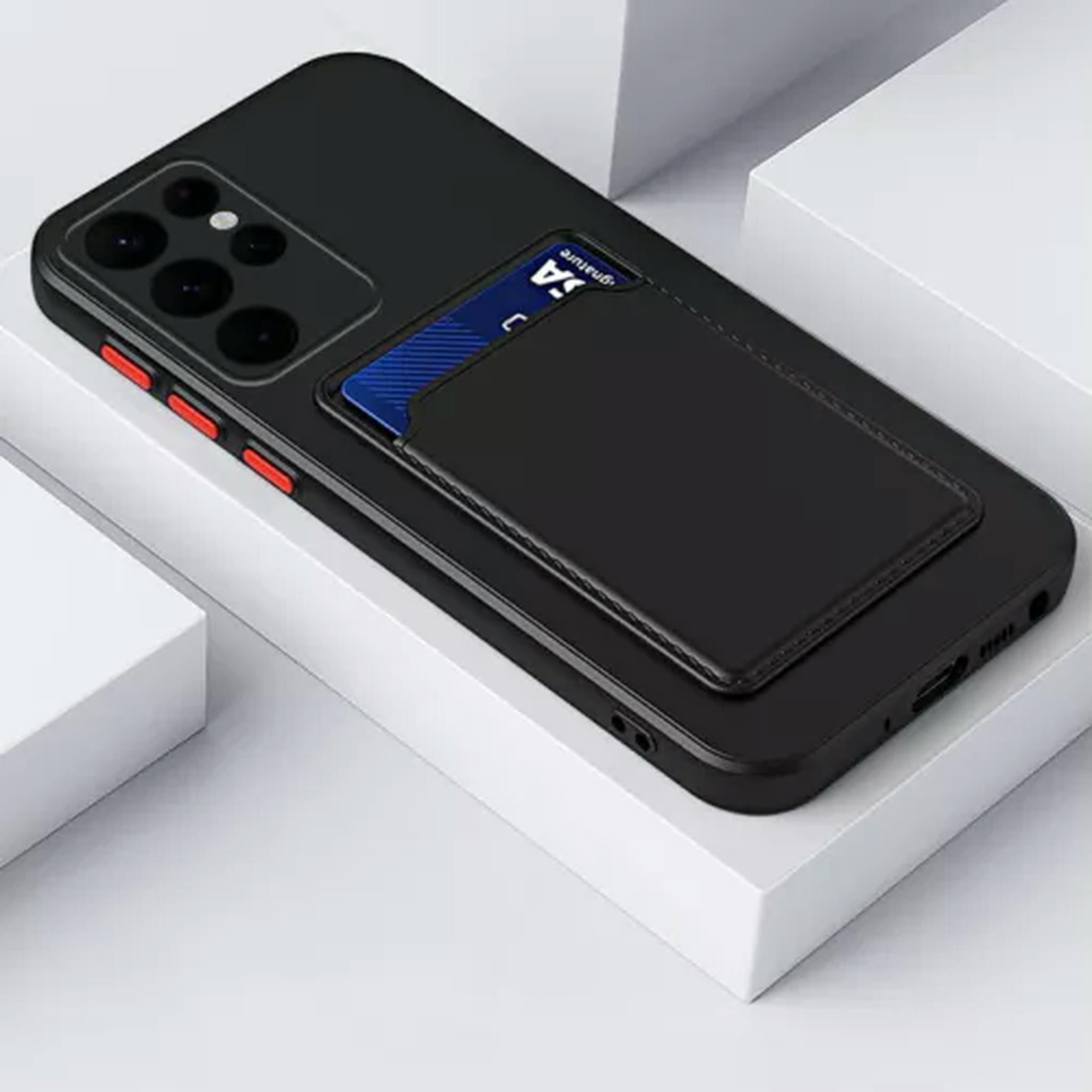 TWARI For Samsung S23 FE S24 Ultra S22 S21 Flexible TPU Cover With Wallet Card Case-For Samsung ...