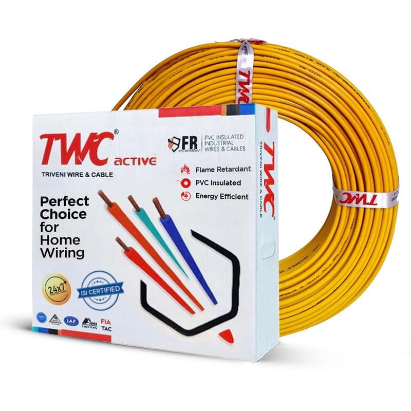 TWC Active Single Core Electrical Wire Red 45 Meter 15 SQMM PVC ...