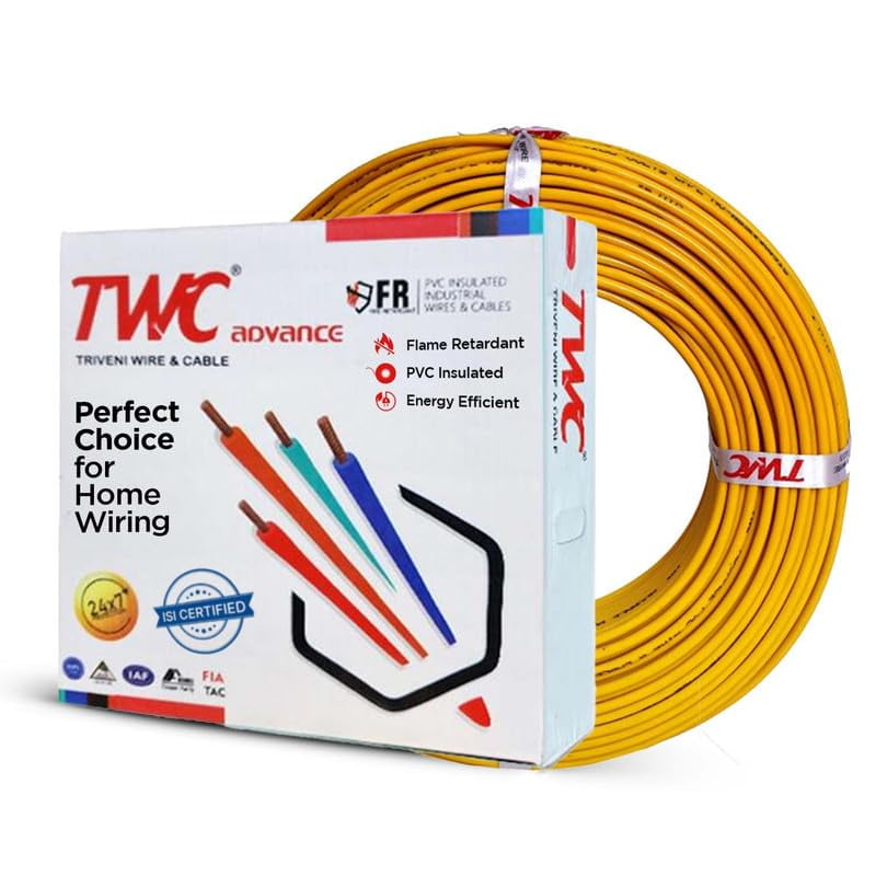 TWC Advance Single Core Electrical Wire Red 45 Meter 4 SQMM PVC ...