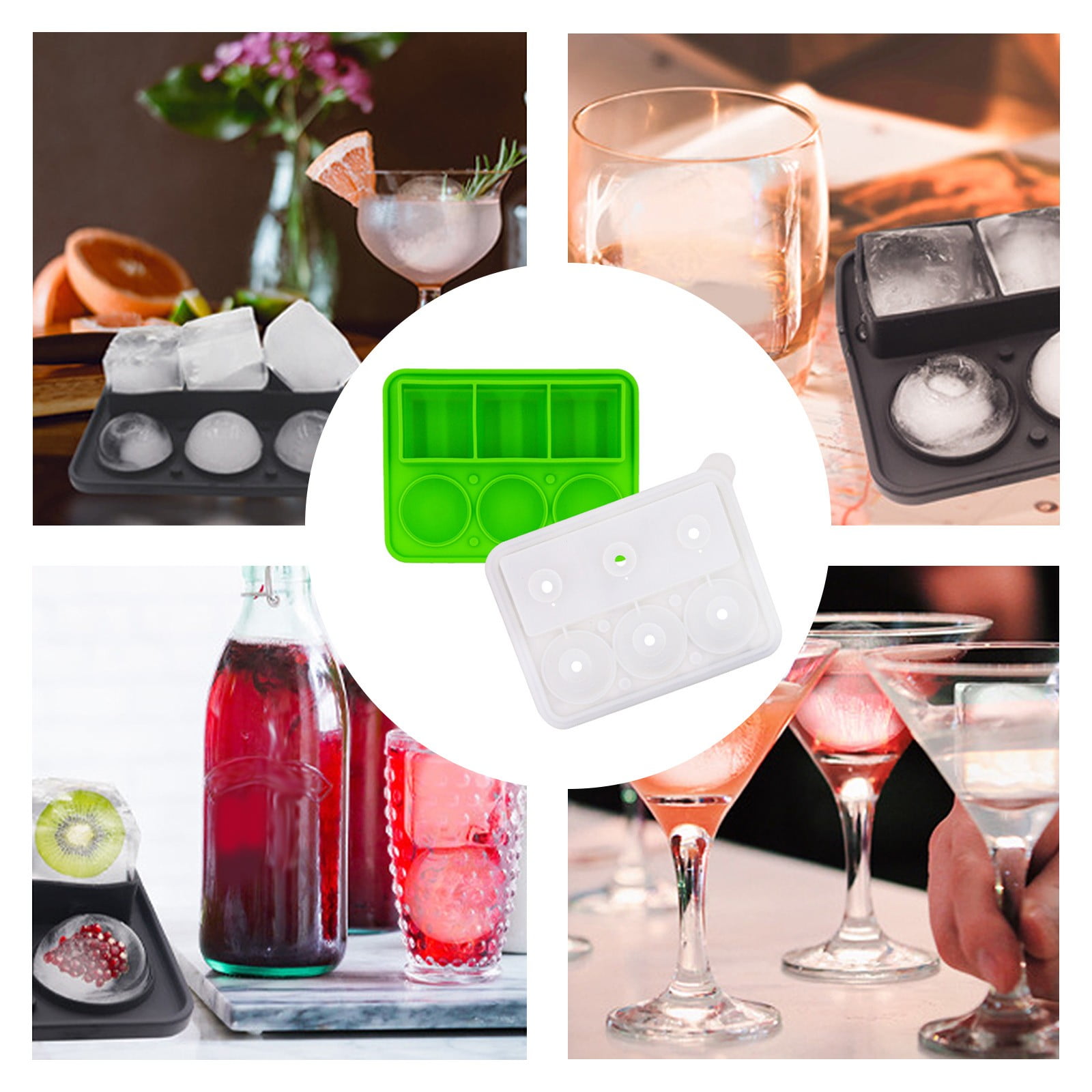 TWCTUWEN 2024 Baby Trays Ice Organizer for Freezer Innovative 3+3 Ice ...