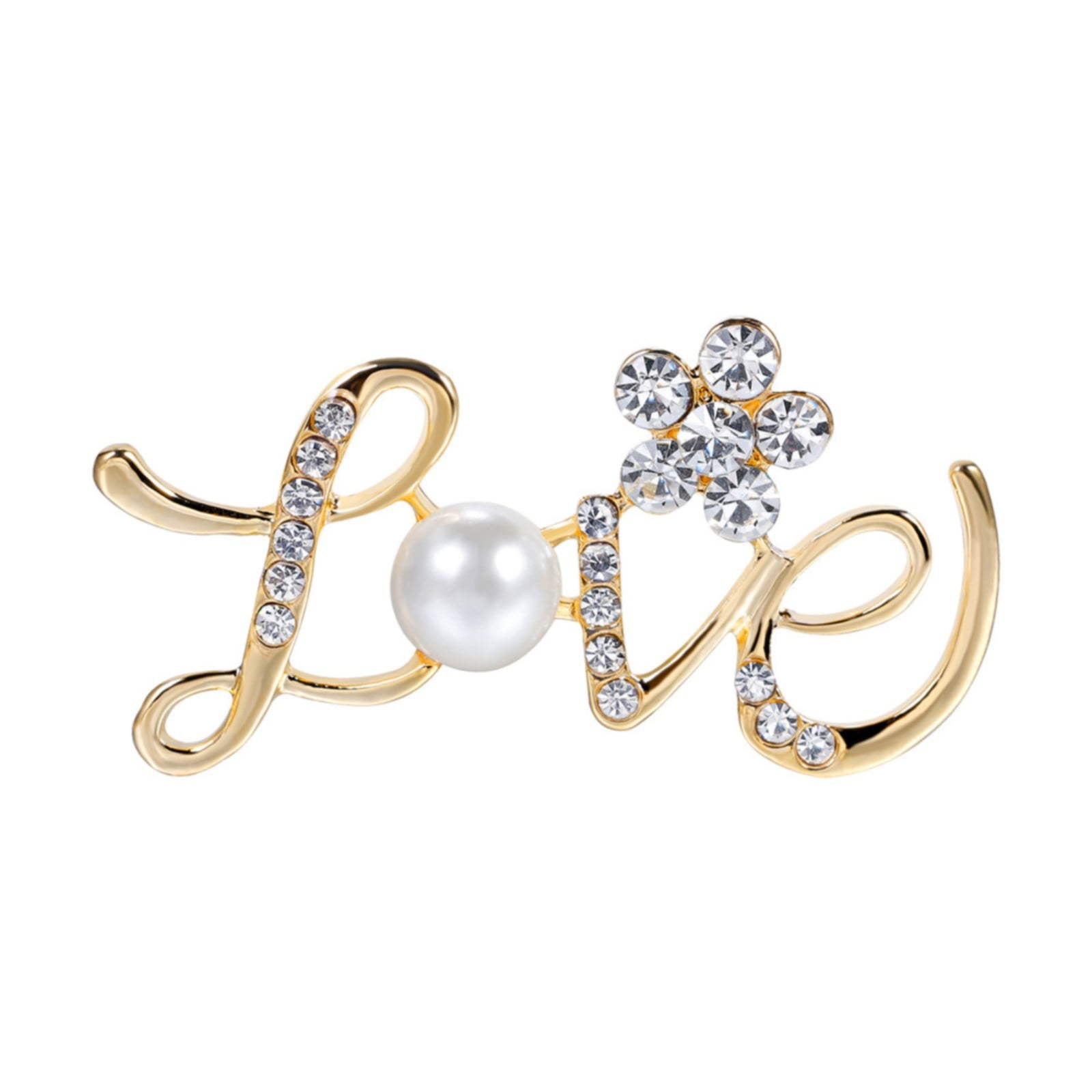 TWCTUWEN 2024 Flower LOVE Alphabet Brooch Diamond Encrusted Pearl Style ... TWCTUWEN 2024 Flower LOVE Alphabet Brooch Diamond Encrusted Pearl Style ...