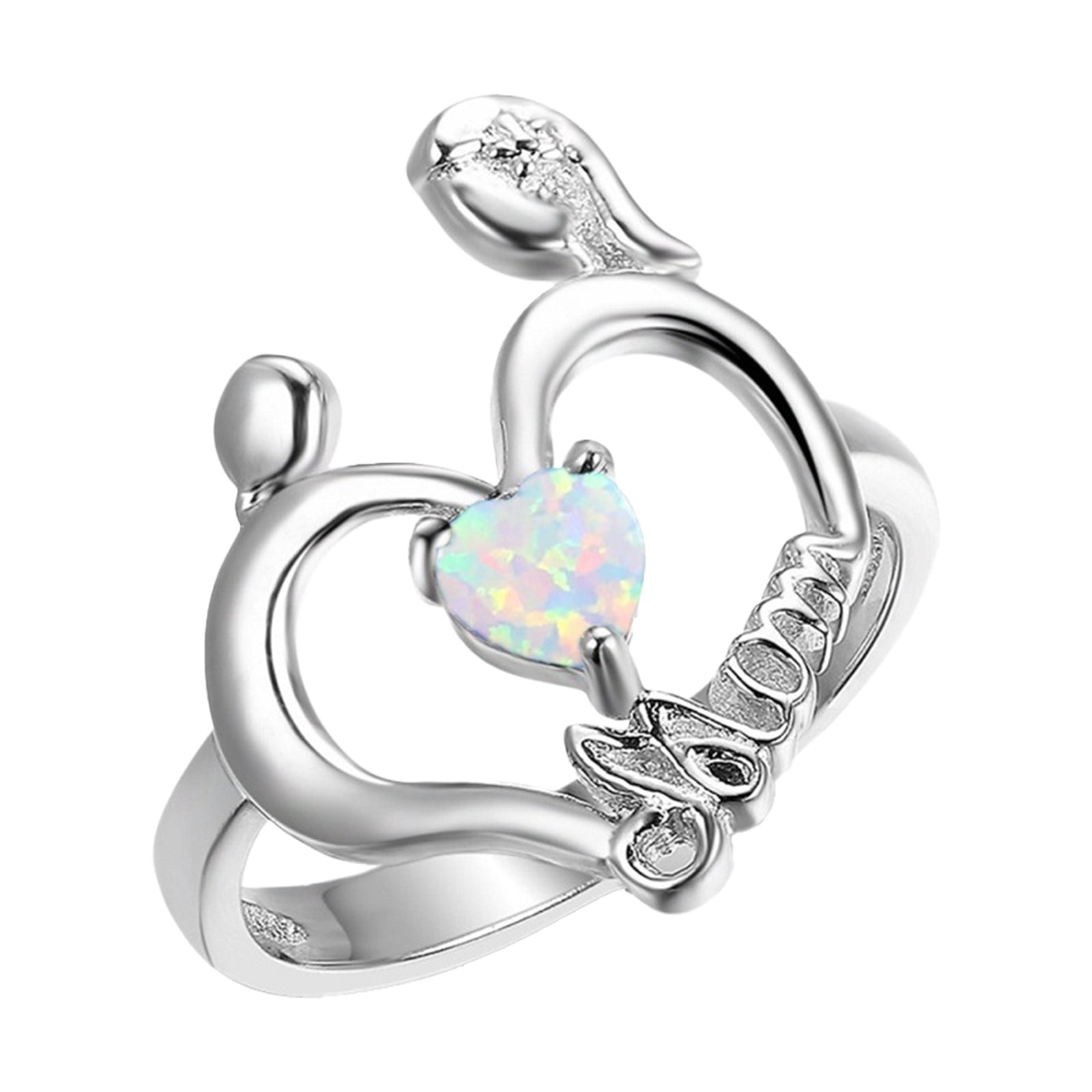 TWCTUWEN 2024 Justified Ring New Jewelry Europe And America Fashion Mom Mother's Day Ring ...