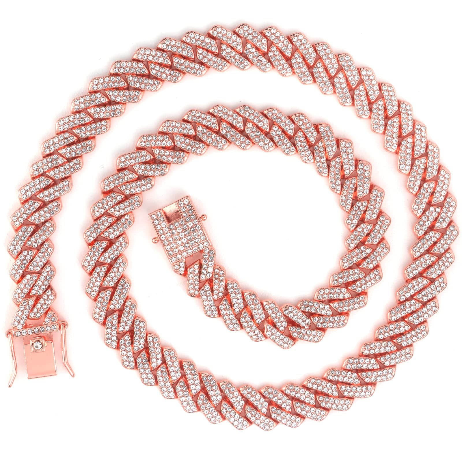 TWCTUWEN 2024 Necklaces with Pictures inside Cuban Chain Necklaces Rose ...