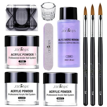 Acrylic Nail Kit with Drill, Acrylic Powder and Monomer Liquid Set with ...
