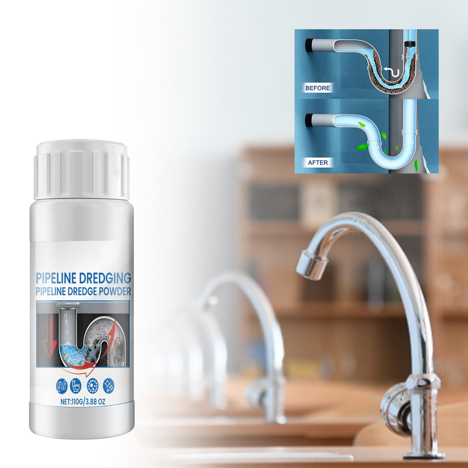 TWCTUWEN Drain Unblocking & Agent Toilet Kitchen Clog Remover Odor ... TWCTUWEN Drain Unblocking & Agent Toilet Kitchen Clog Remover Odor ...