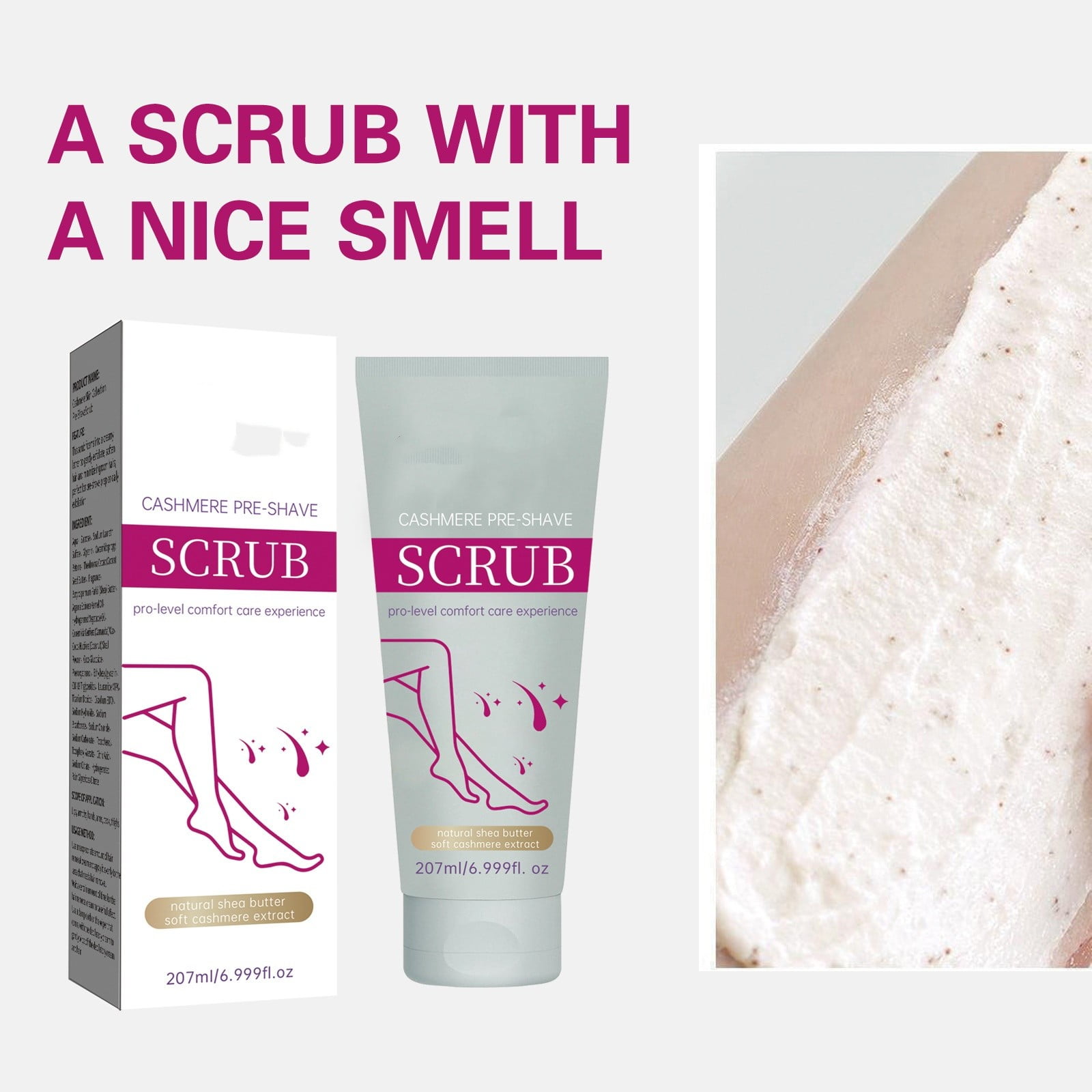 TWCTUWEN Shave Scrub 207ml Body Skin Cleansing Elbow And Knee Supple ...