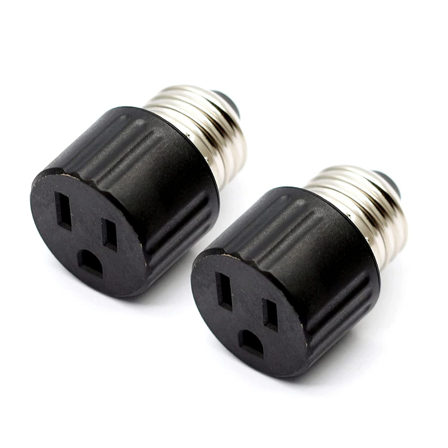 TWDRTDD 2-Pack E26/E27 Light Bulb Socket Outlet Adapter for Porch Patio ...