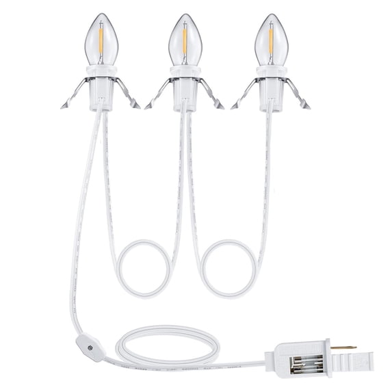 TWDRTDD Accessory Cord with 3 LED Light Bulbs,6Ft Blow Mold Light ...