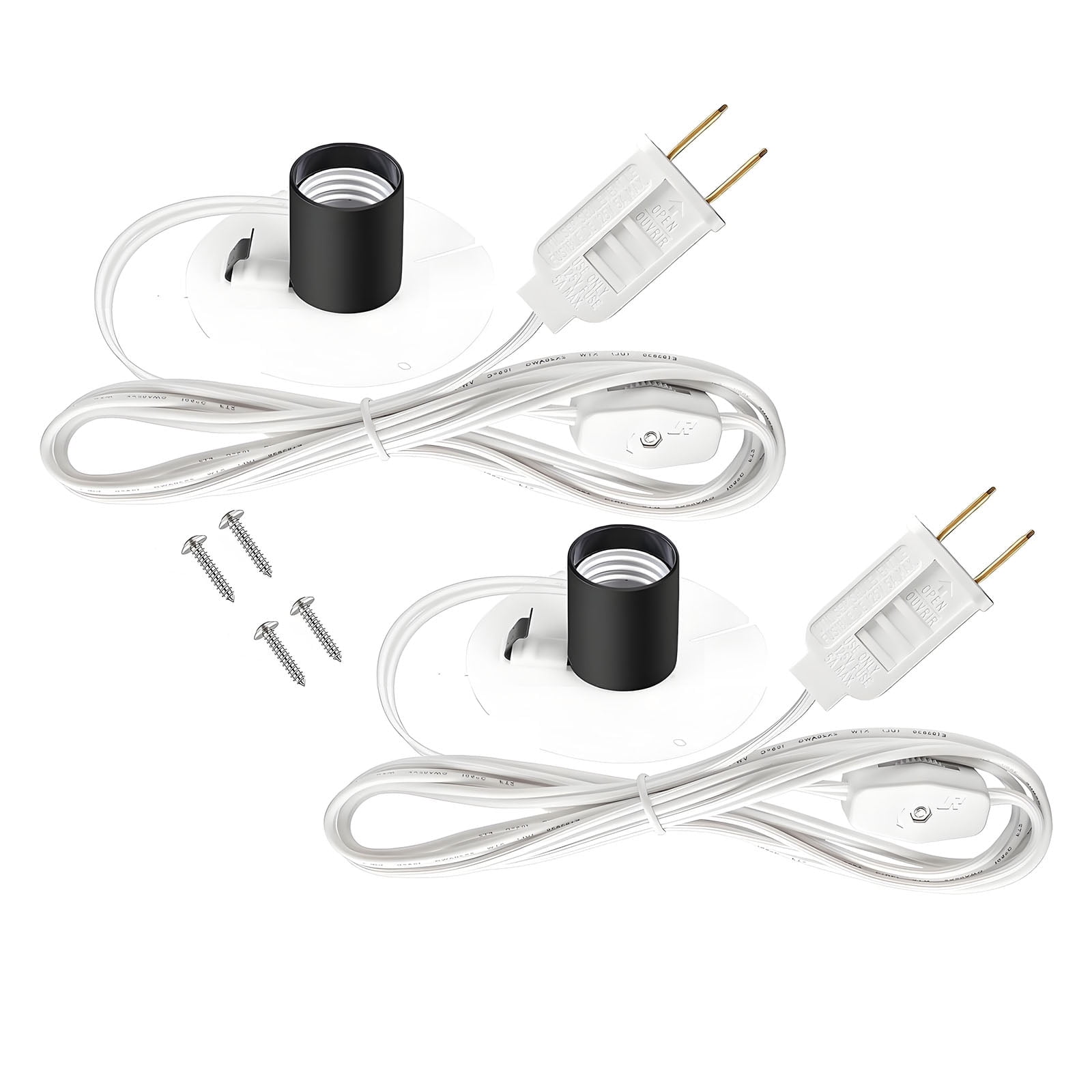 TWDRTDD Blow Mold Light Kit Replacement, E27 E26 Single Light Cord Kit ...