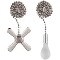 TWDRTDD Ceiling Fan Pull Chains & Light Cords Set, Crystal Extension ...