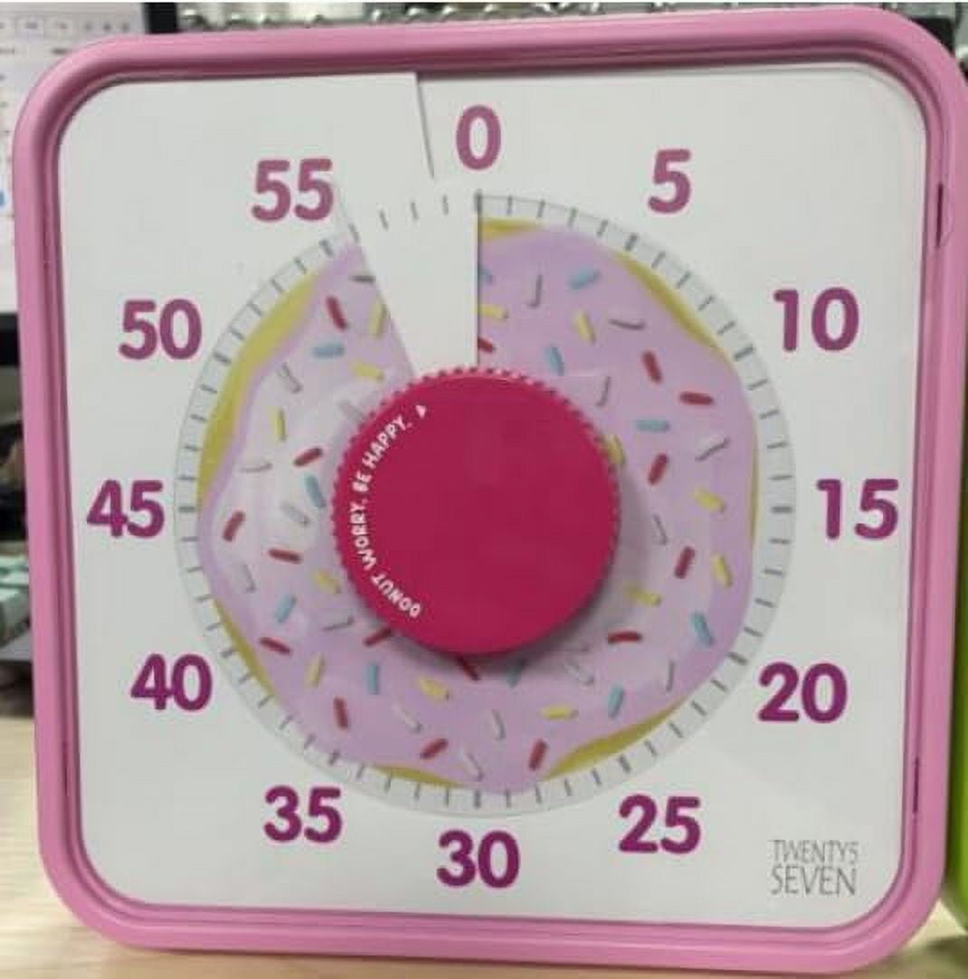 TWENTY5 SEVEN Countdown Timer 7.5 inch, 60 Minute 1 Hour Visual Timer ...