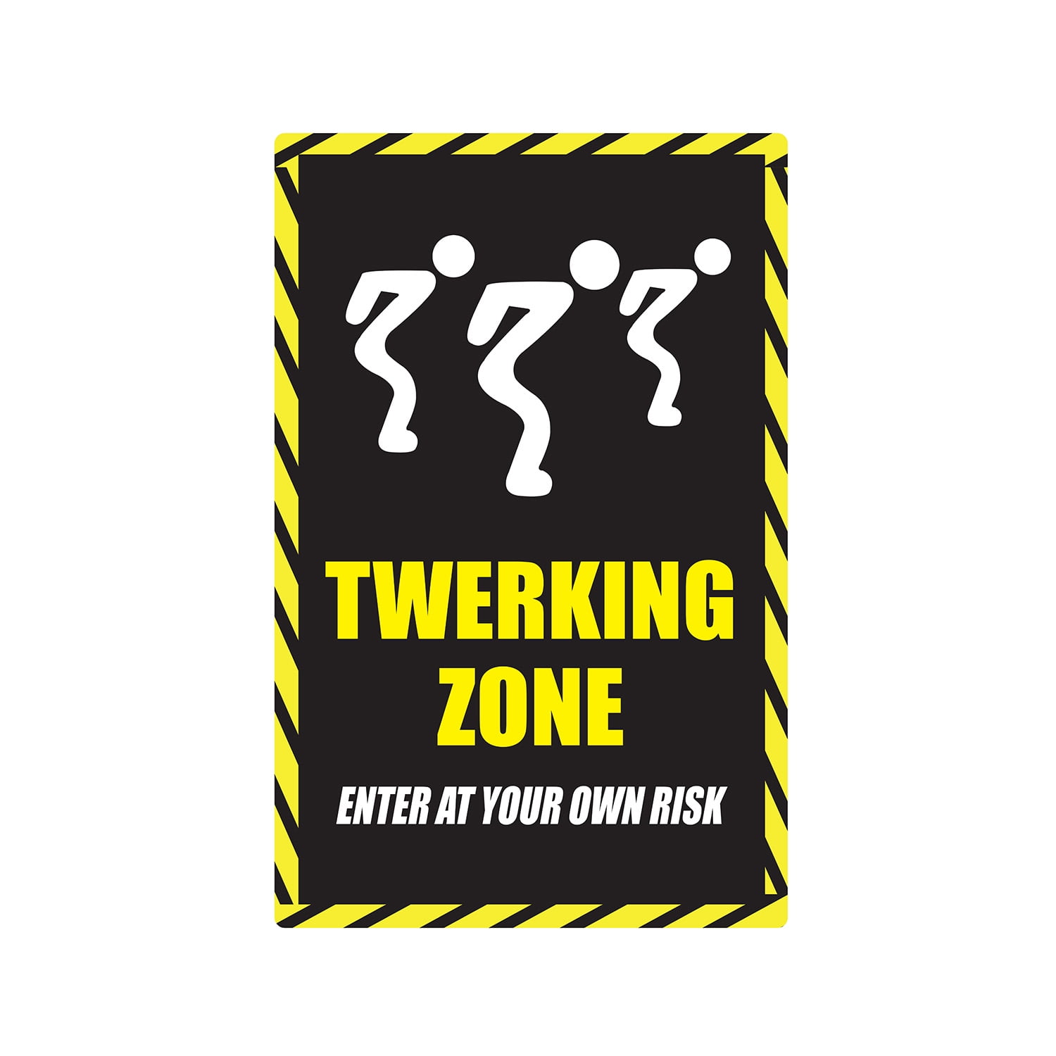 TWERKING ZONE Aluminum Sign dancing dance floor sexy DJ music hip hop ...
